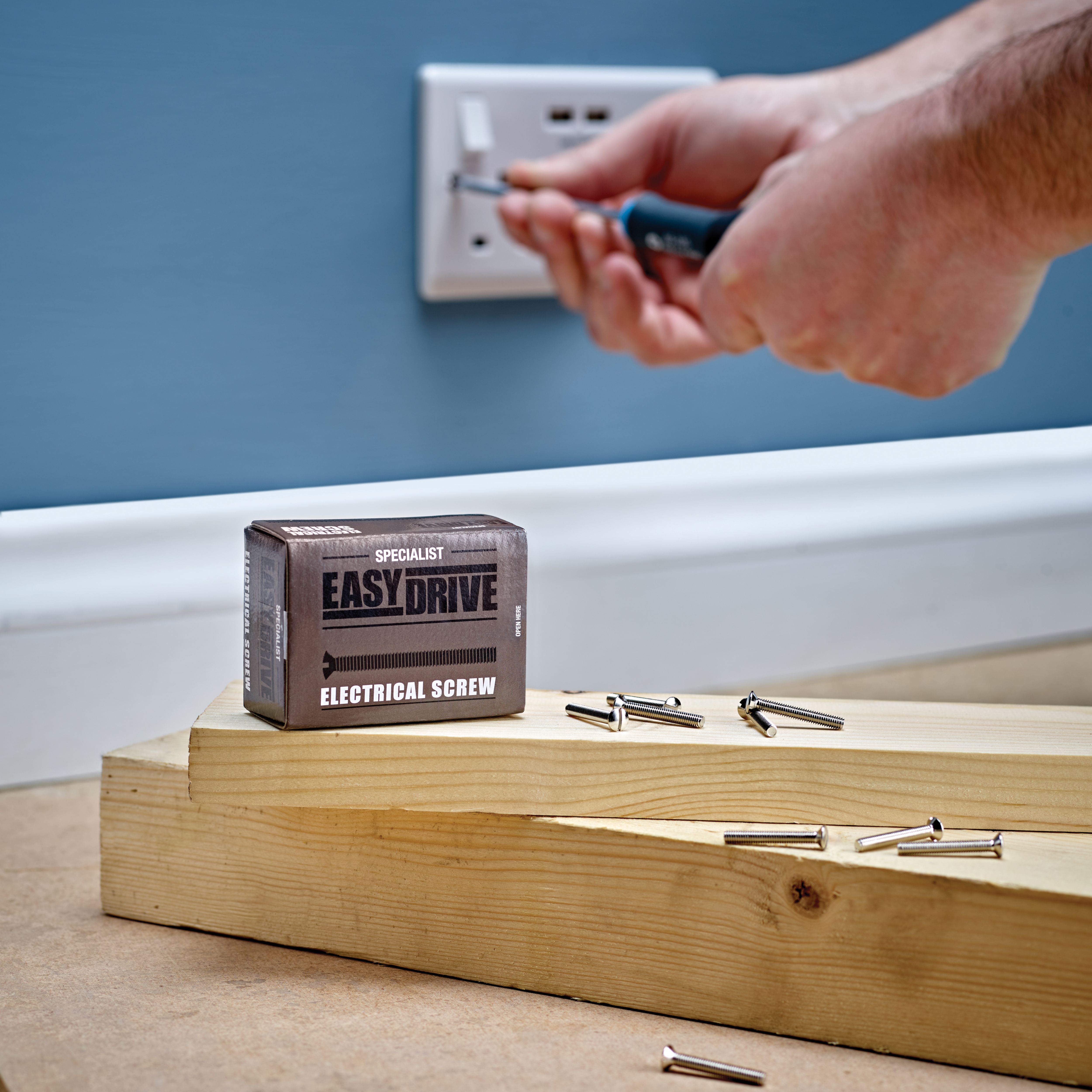 Easydrive Slotted Raised-countersunk Nickel-plated Brass Electrical ...