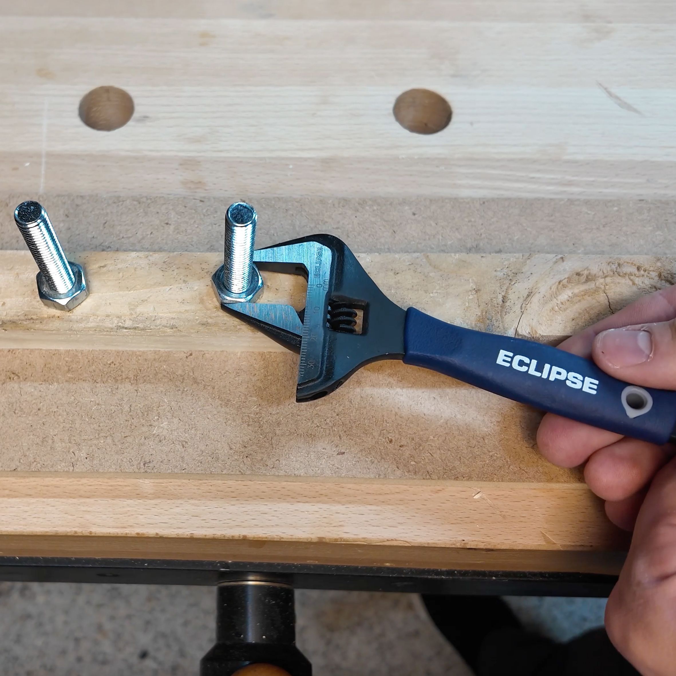 Eclipse Professional Tools 200mm Extra wide jaw Adjustable wrench