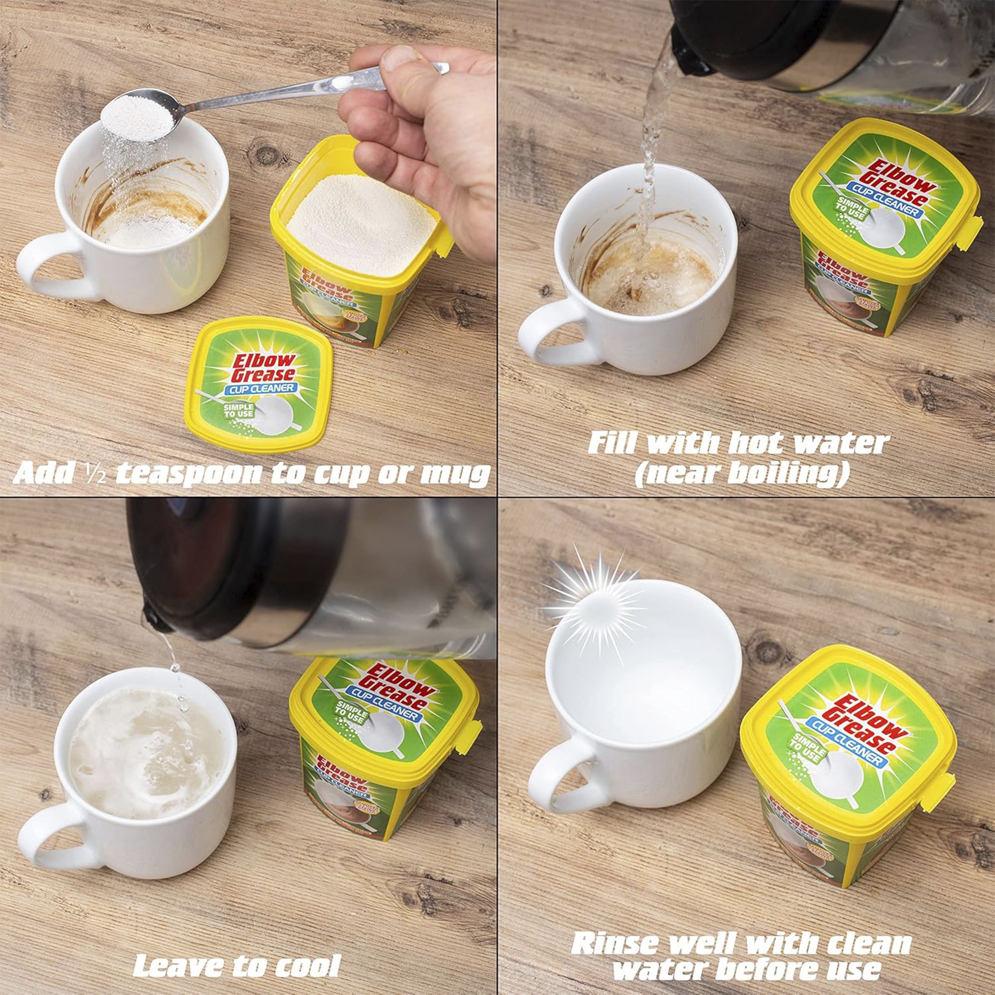 Elbow Grease Concentrated Kitchen Cup Powder Cleaner, 350g