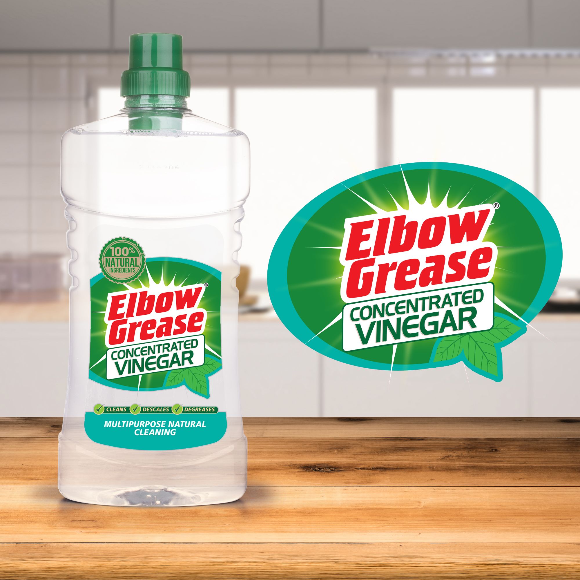 Elbow Grease Concentrated Vinegar Degreaser, 750ml Bottle
