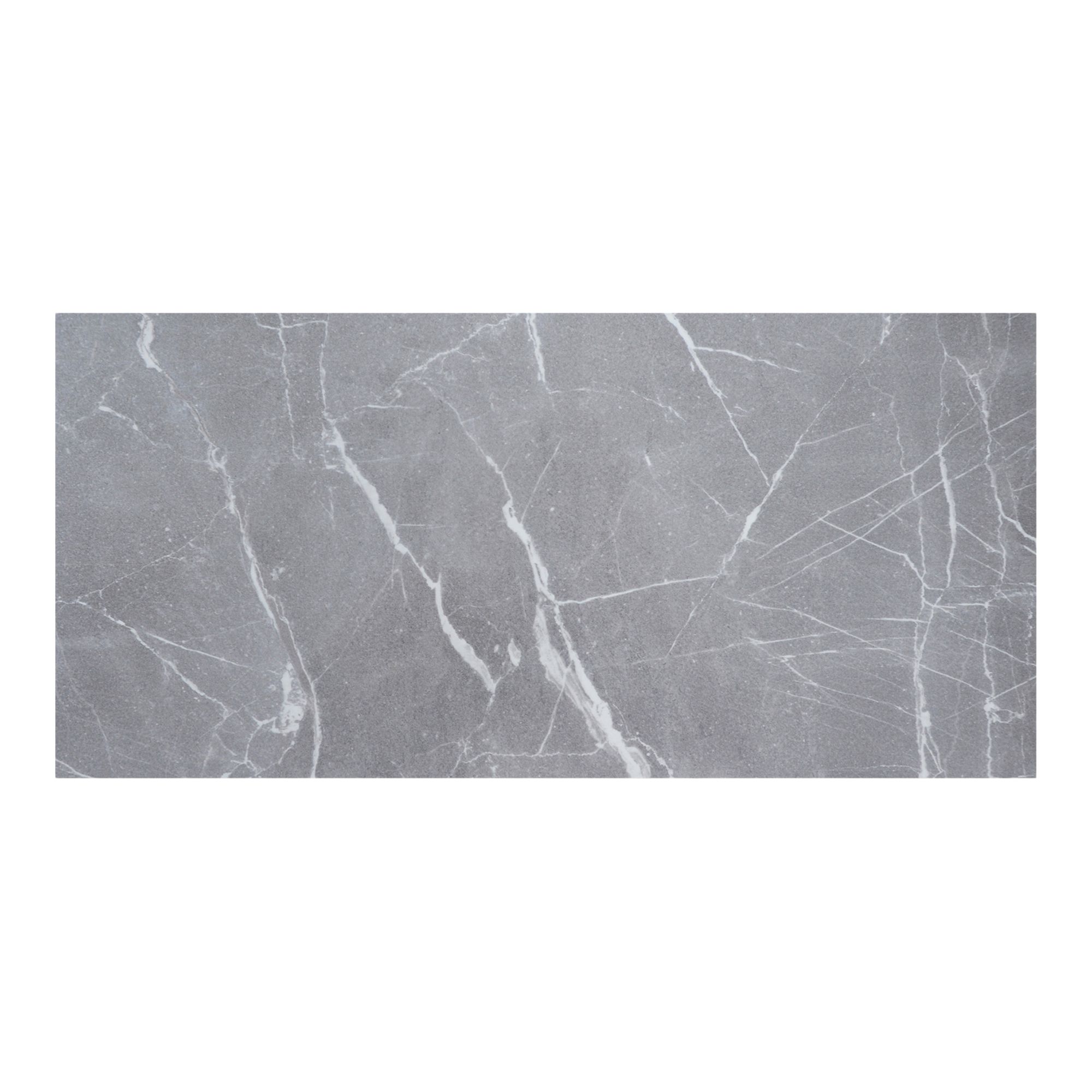 Elegance Marble Grey Gloss Marble effect Ceramic Indoor Wall & floor ...
