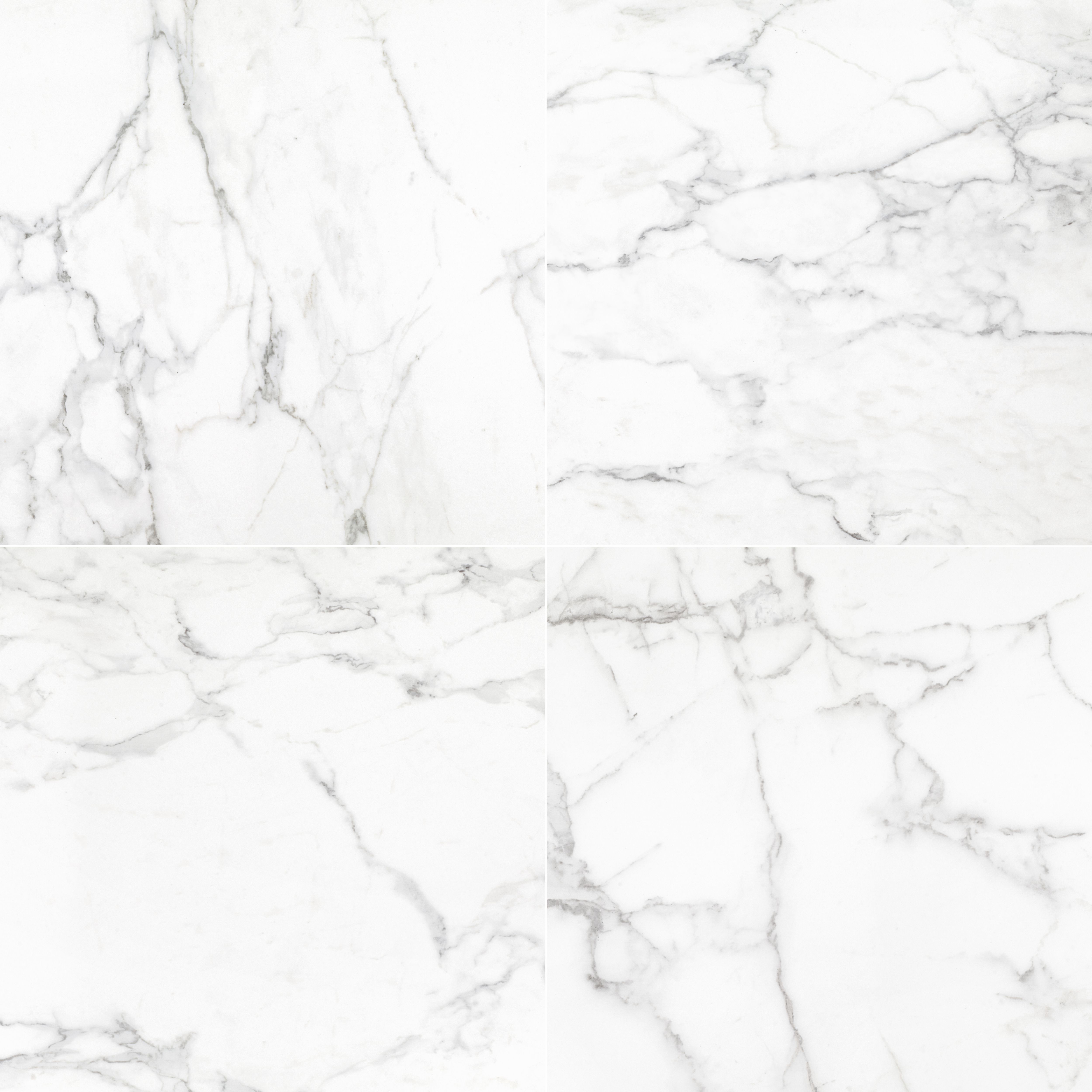 Elegance Marble White & grey Matt Marble effect Porcelain Indoor Wall ...