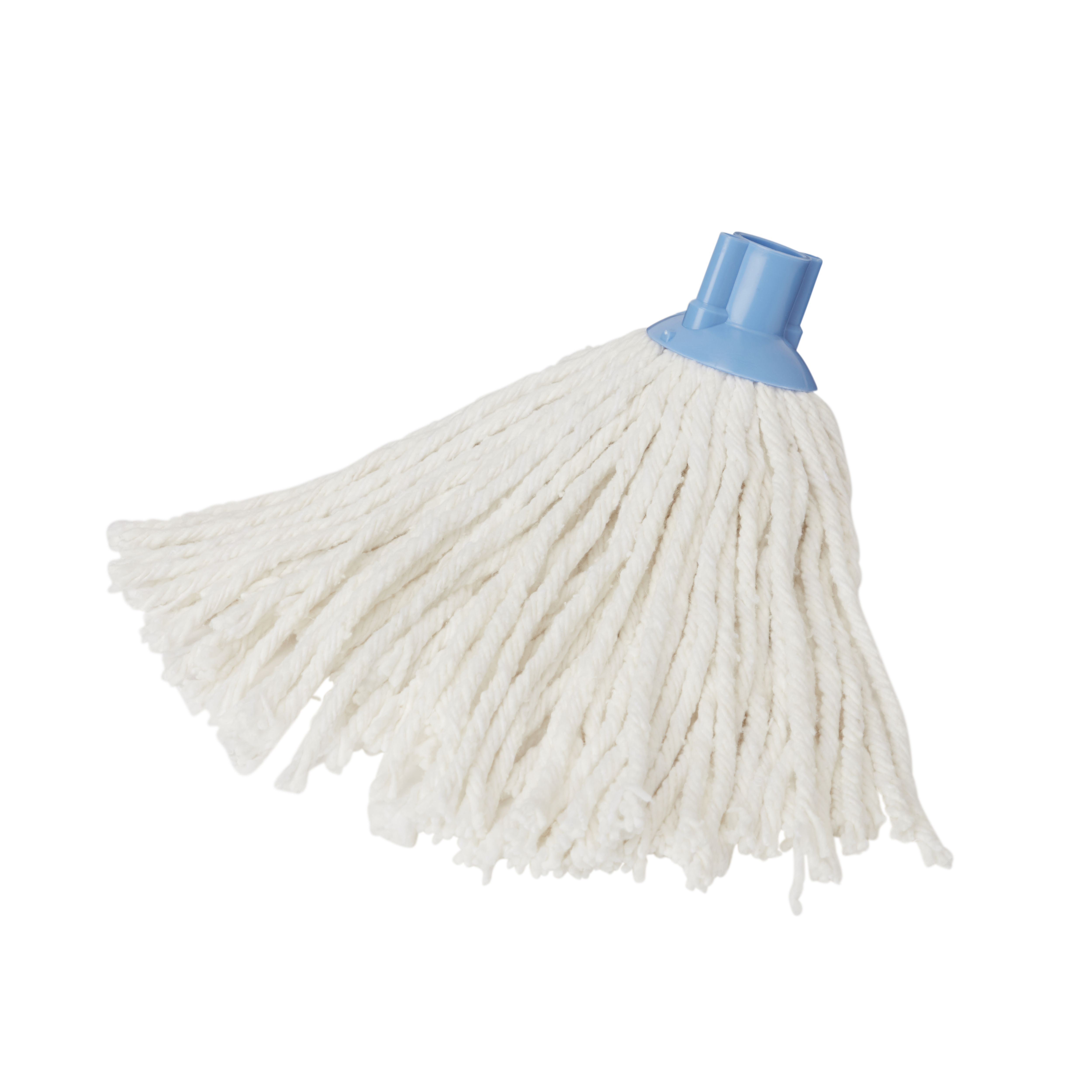 Elephant Blue & white Fabric & polypropylene (PP) Mop head, (W)120mm