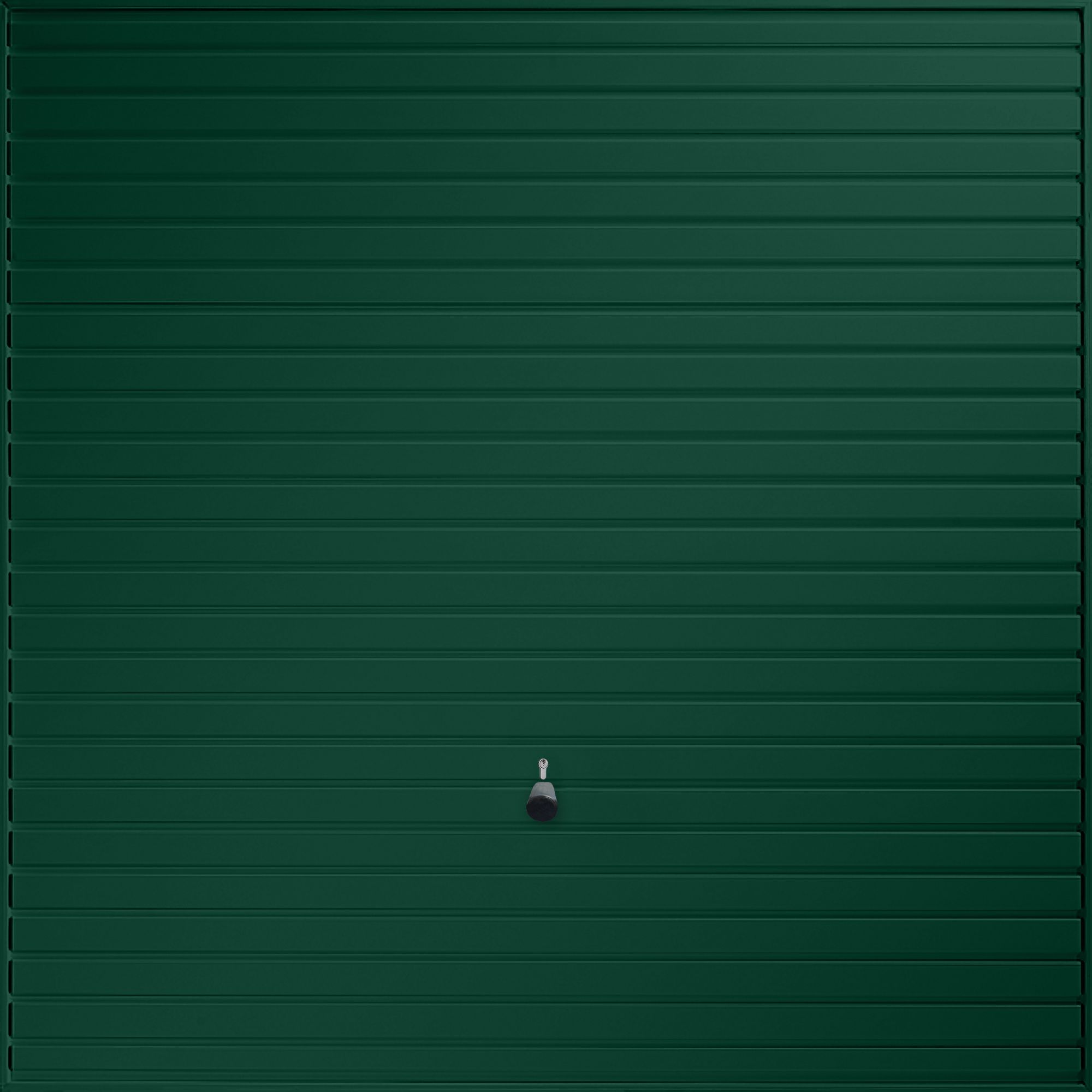 Elizabethan Horizontally ribbed Up & over Moss green Retractable Garage ...