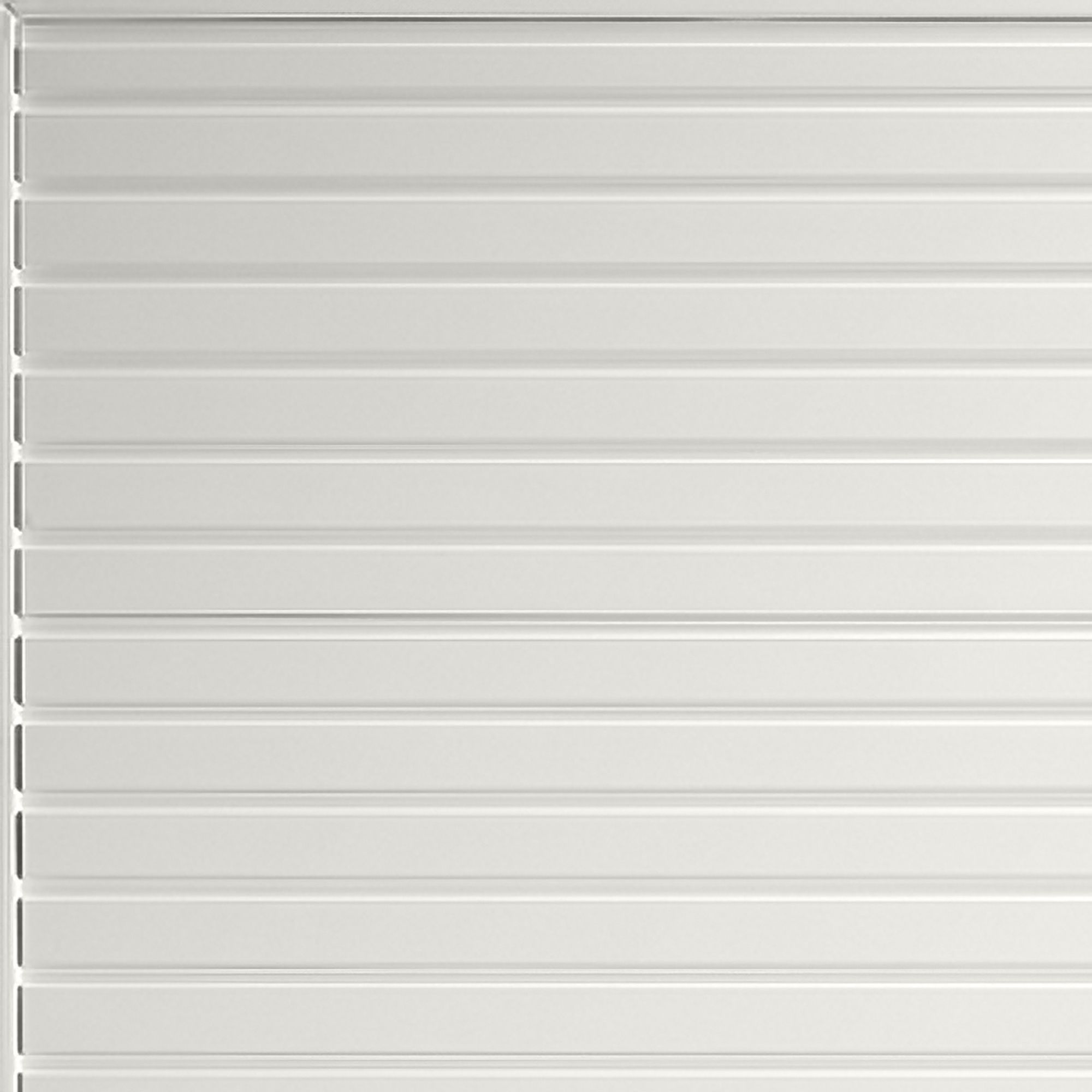 Elizabethan Horizontally ribbed Up & over White Retractable Garage door ...