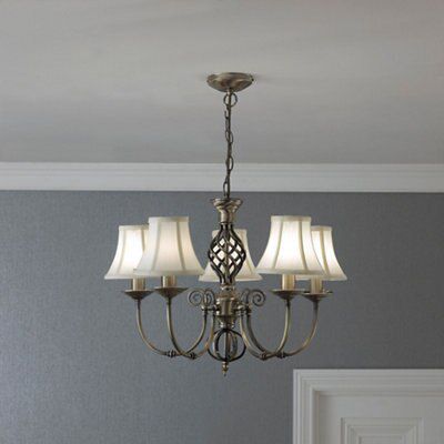 Empire Cream Candle Semi-circle Light shade (D)15cm