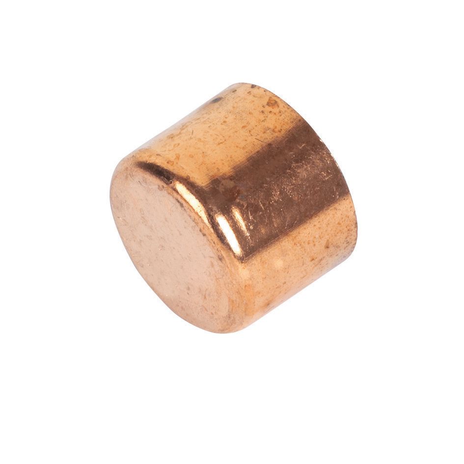 Endex Copper End feed Stop end (Dia)22mm, Pack of 10