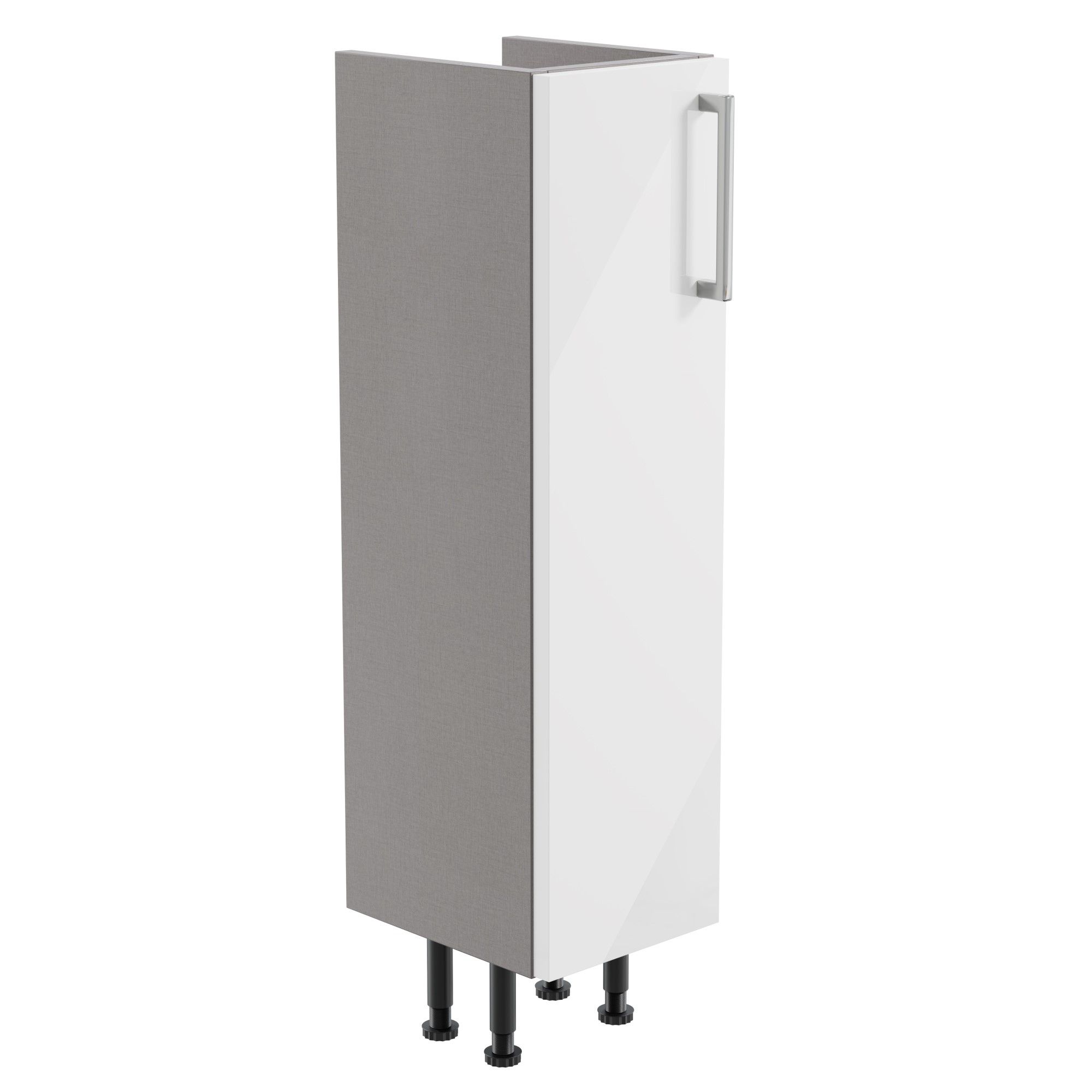 Ennis Slim Gloss White Modern Freestanding Bathroom & wet room Base ...