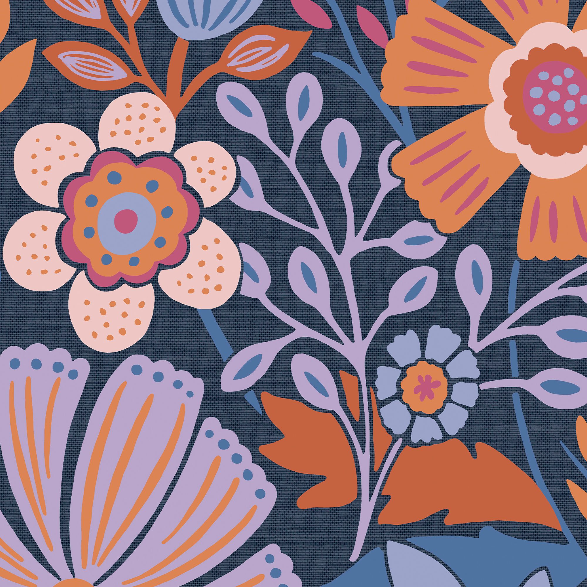 Envy Oopsy Daisy Multicolour Floral Smooth Wallpaper