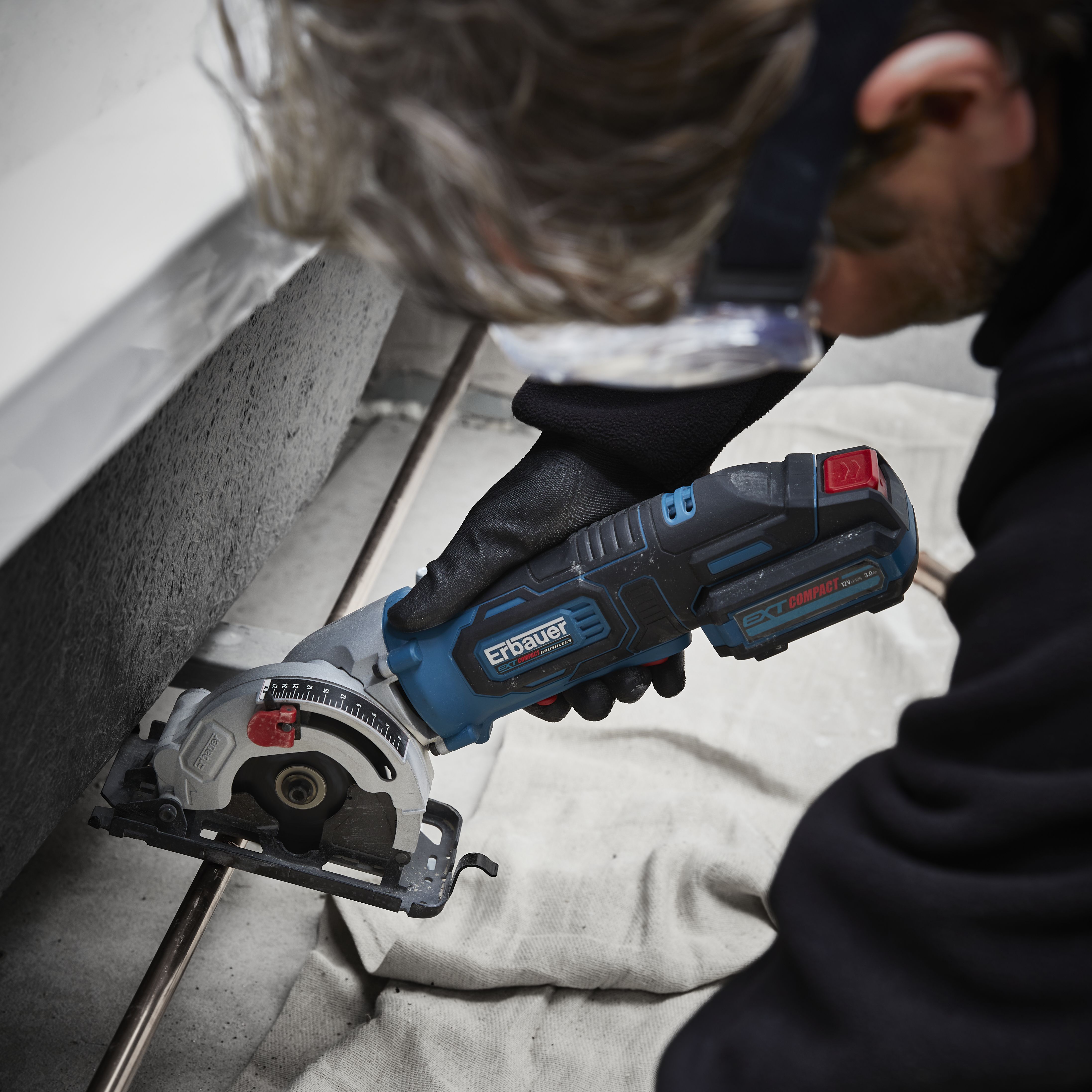 Erbauer 12V EXT compact 85mm Brushless Cordless Circular saw (Bare Tool ...