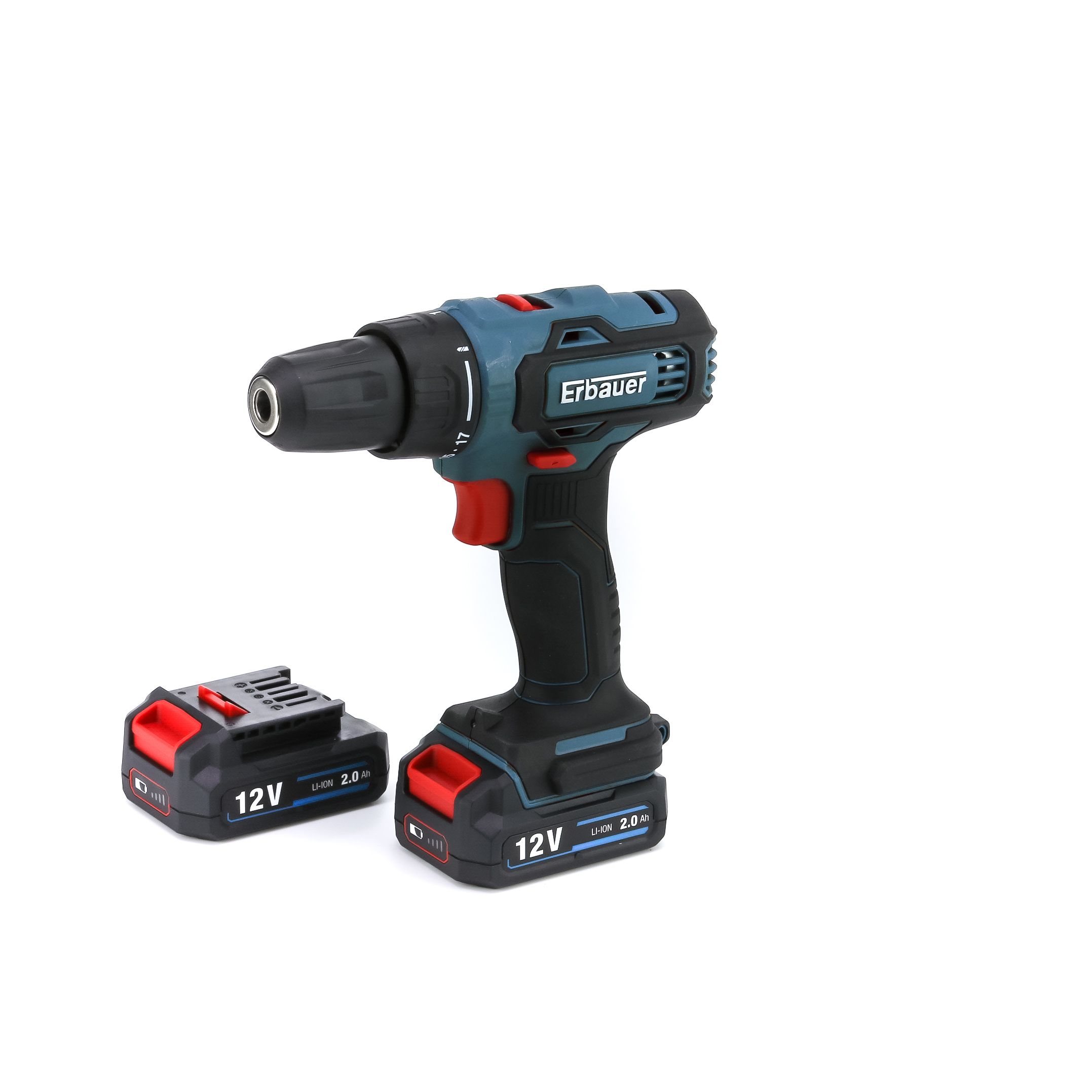 Erbauer 12V Li-ion Cordless Drill driver (2 x 2Ah) - EDD12-Li-2