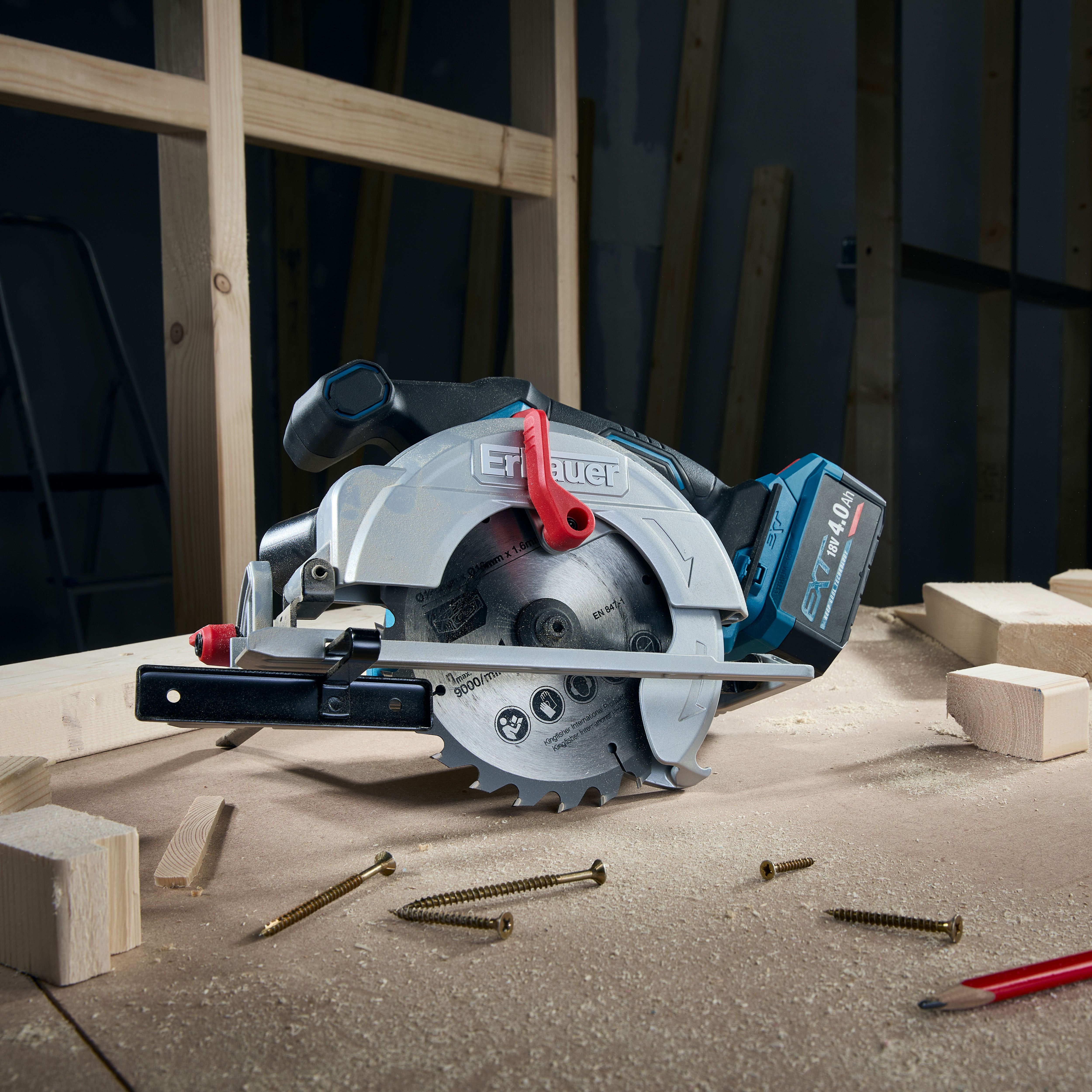 Erbauer 18V EXT Keep Cool 165mm Brushless V2 Cordless Circular saw ...