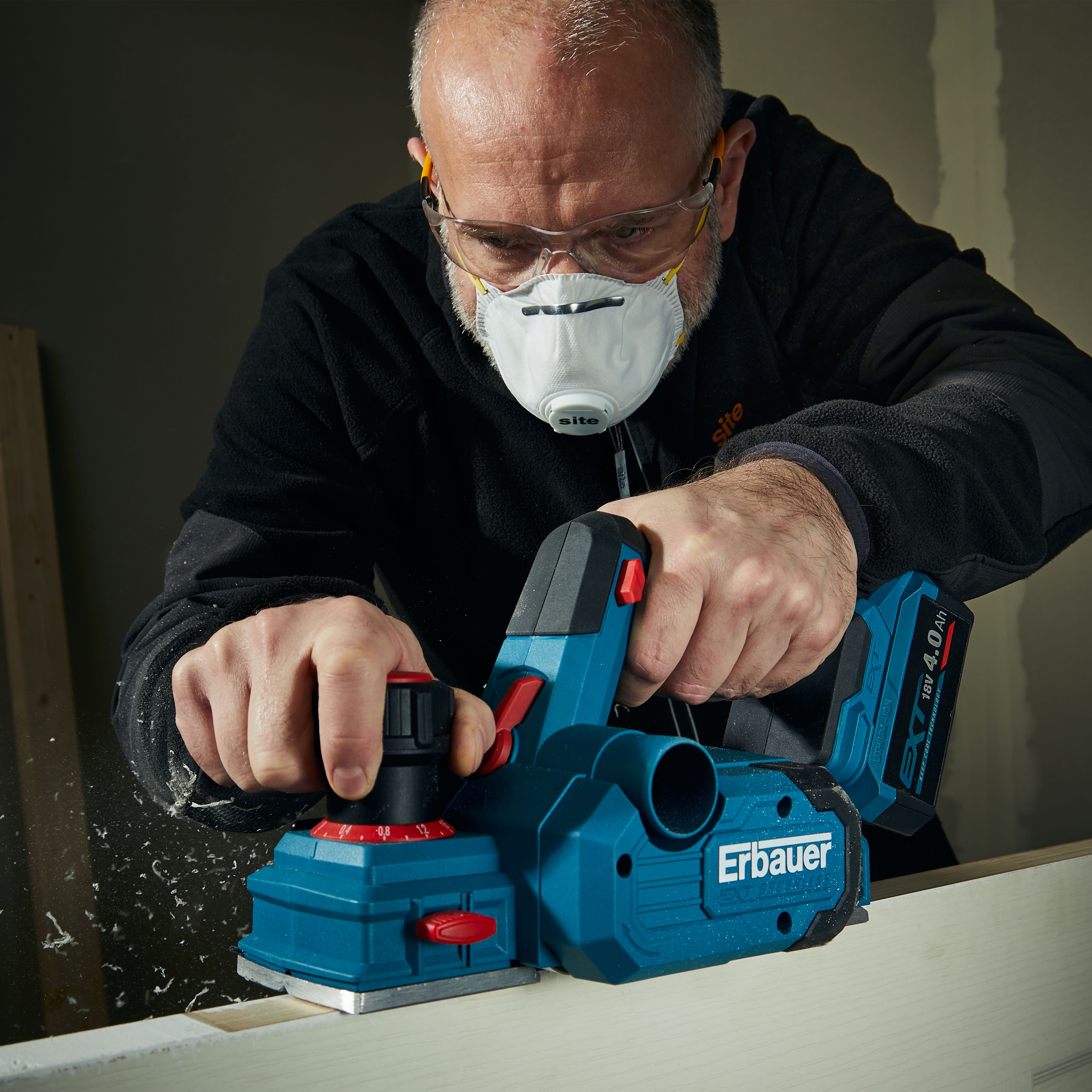 Erbauer 18V EXT Keep Cool 82mm Brushless V2 Cordless Planer (Bare Tool ...