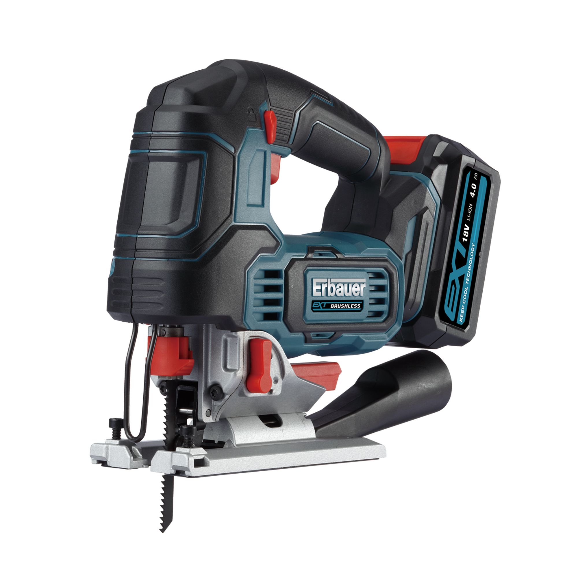 Erbauer 18V Li-ion EXT Brushless Cordless Combi drill & jigsaw (1 x 2Ah ...