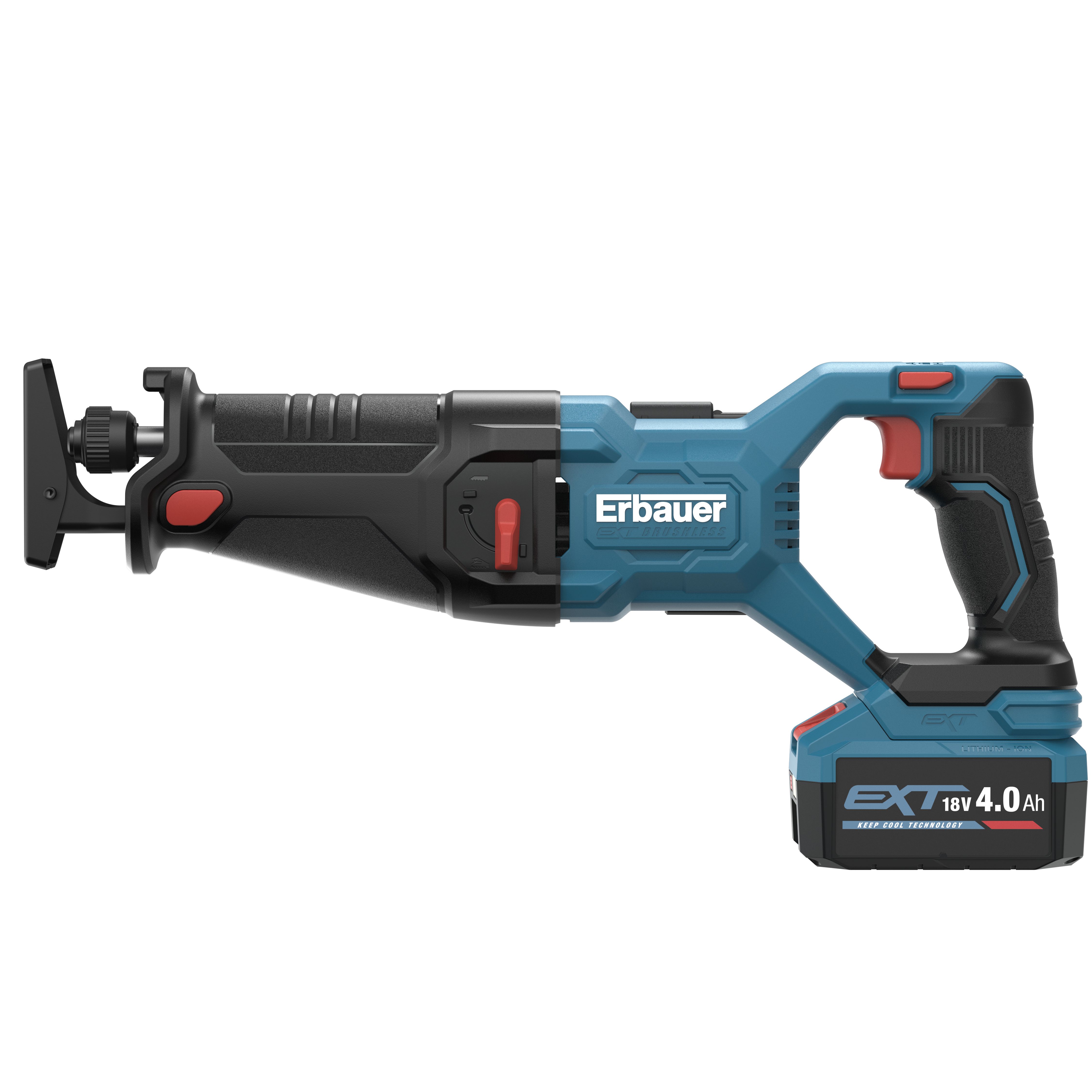 Erbauer 18V Li-ion EXT Keep Cool Brushless V2 Cordless Reciprocating ...