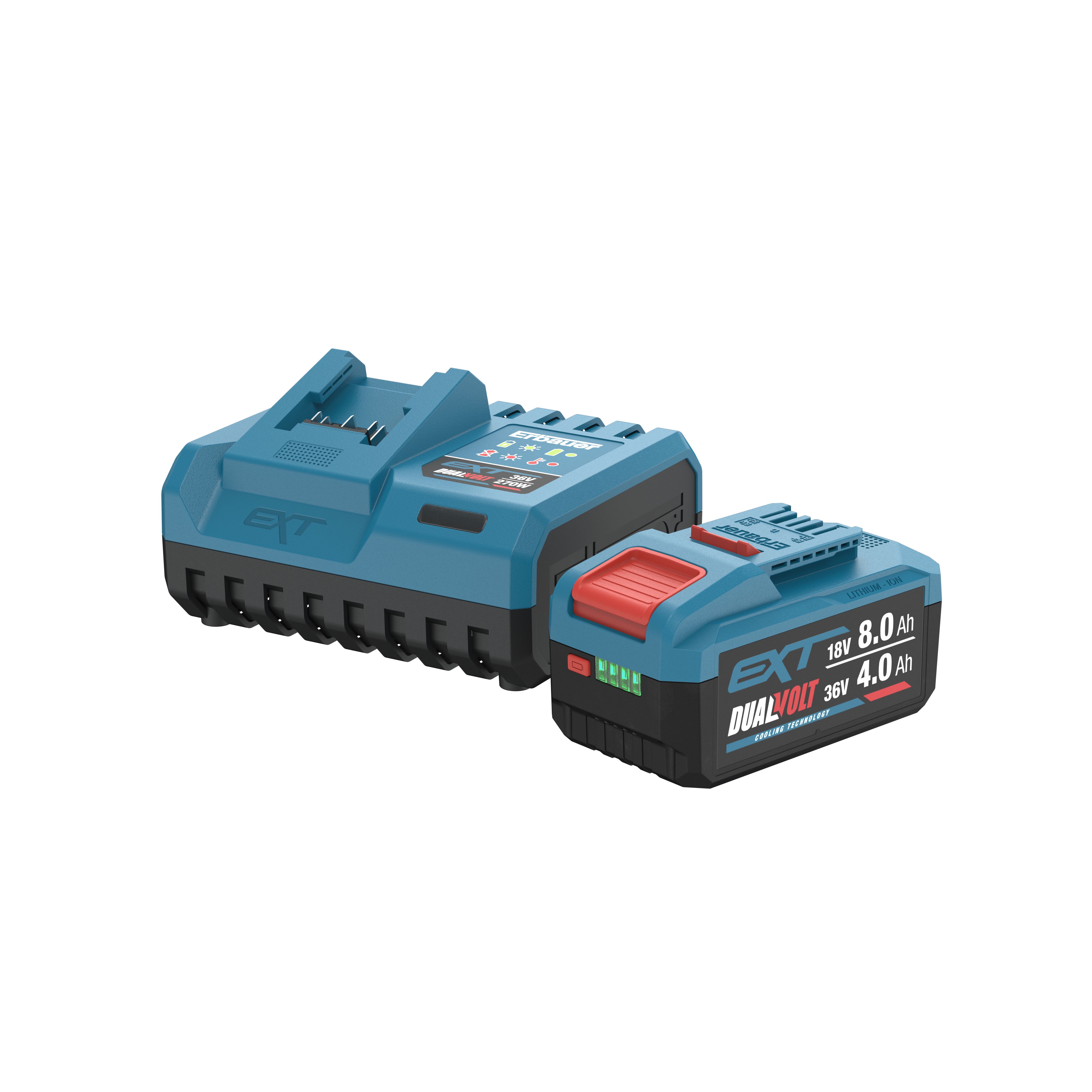 Erbauer 220-240V Battery charger with batteries
