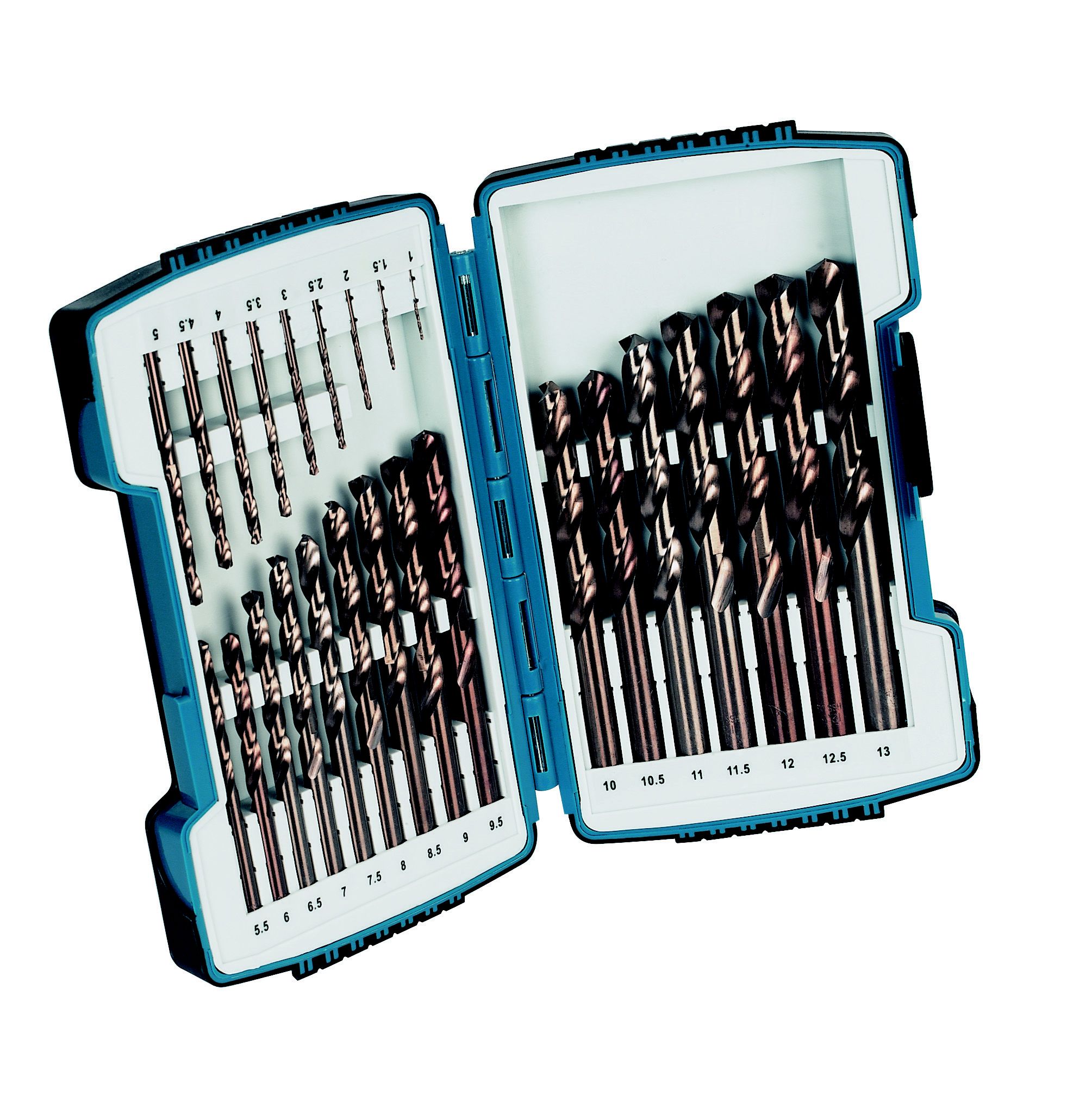 ERBAUER 25PC HSS COBALT DRILL BIT SET