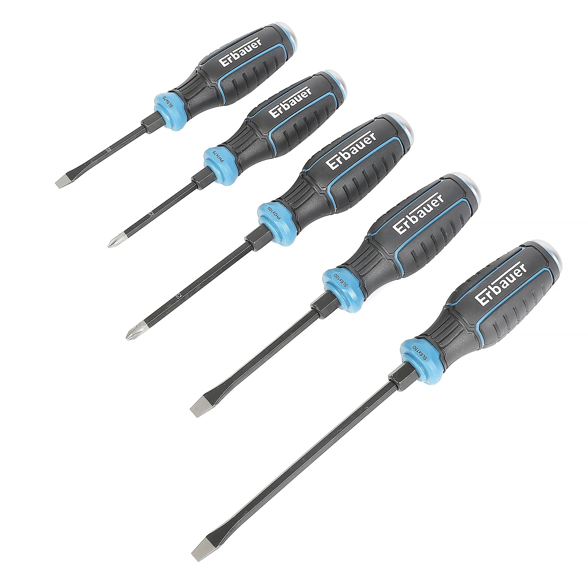 Erbauer 5 piece Chisel Mixed Screwdriver set | DIY at B&Q