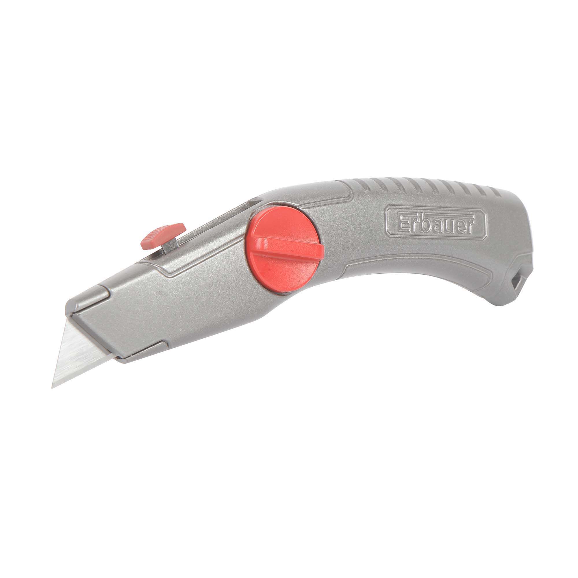 Erbauer 61mm Carbon steel Grey Retractable knife | DIY at B&Q