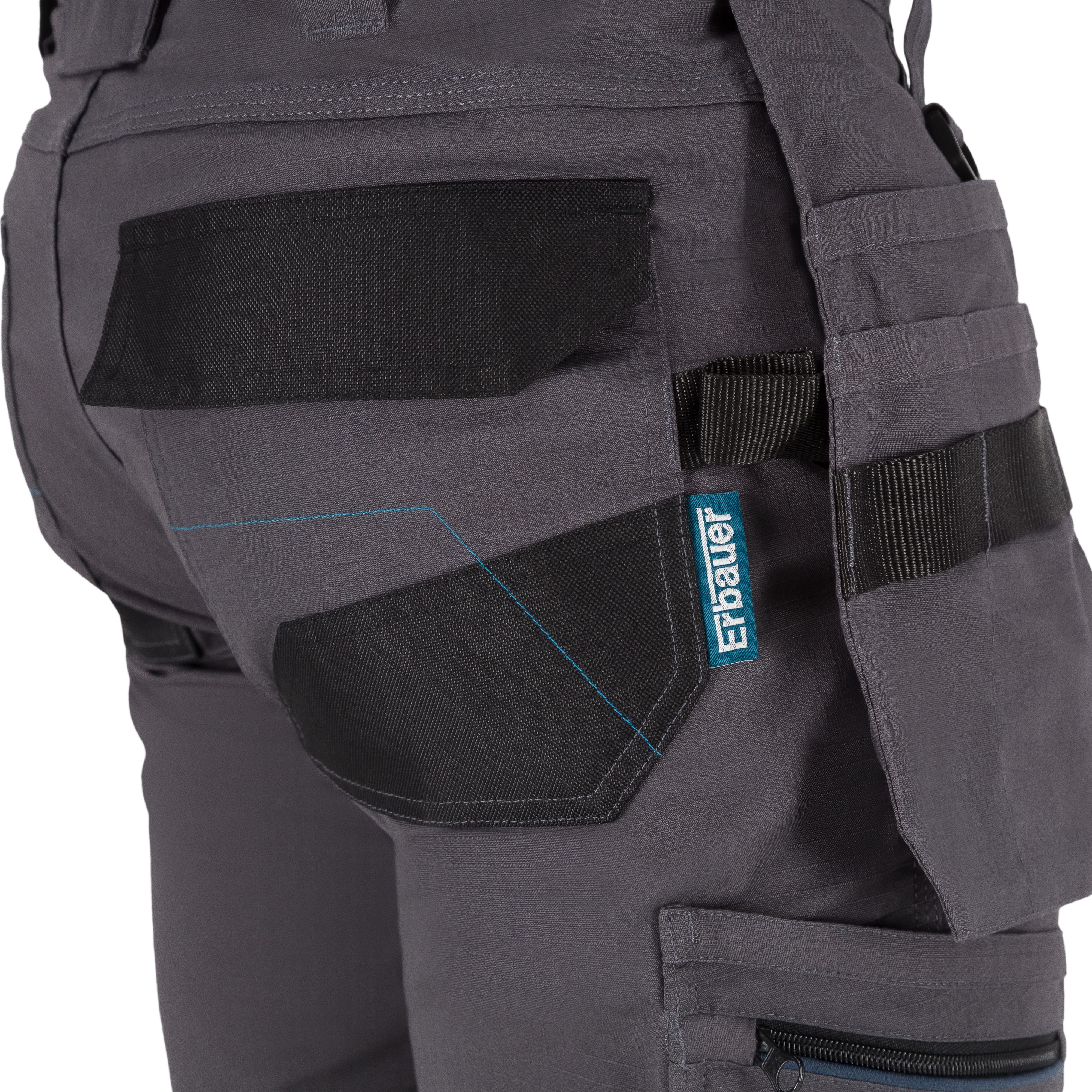 Erbauer EHPT30 Grey Men's Holster pocket trousers, W36" L32" (XL)