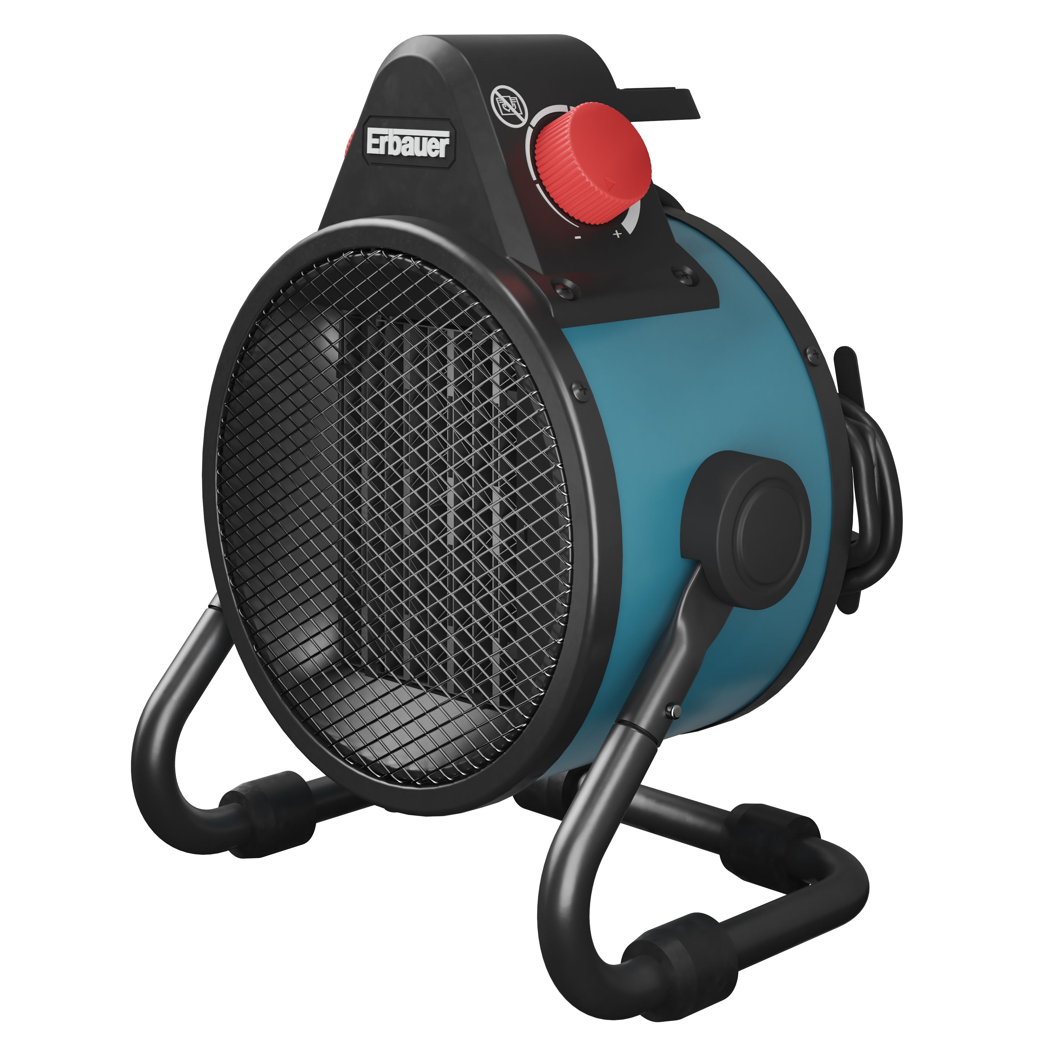 Erbauer Electric 2500W Blue, black & red PTC workshop heater - Refurbished