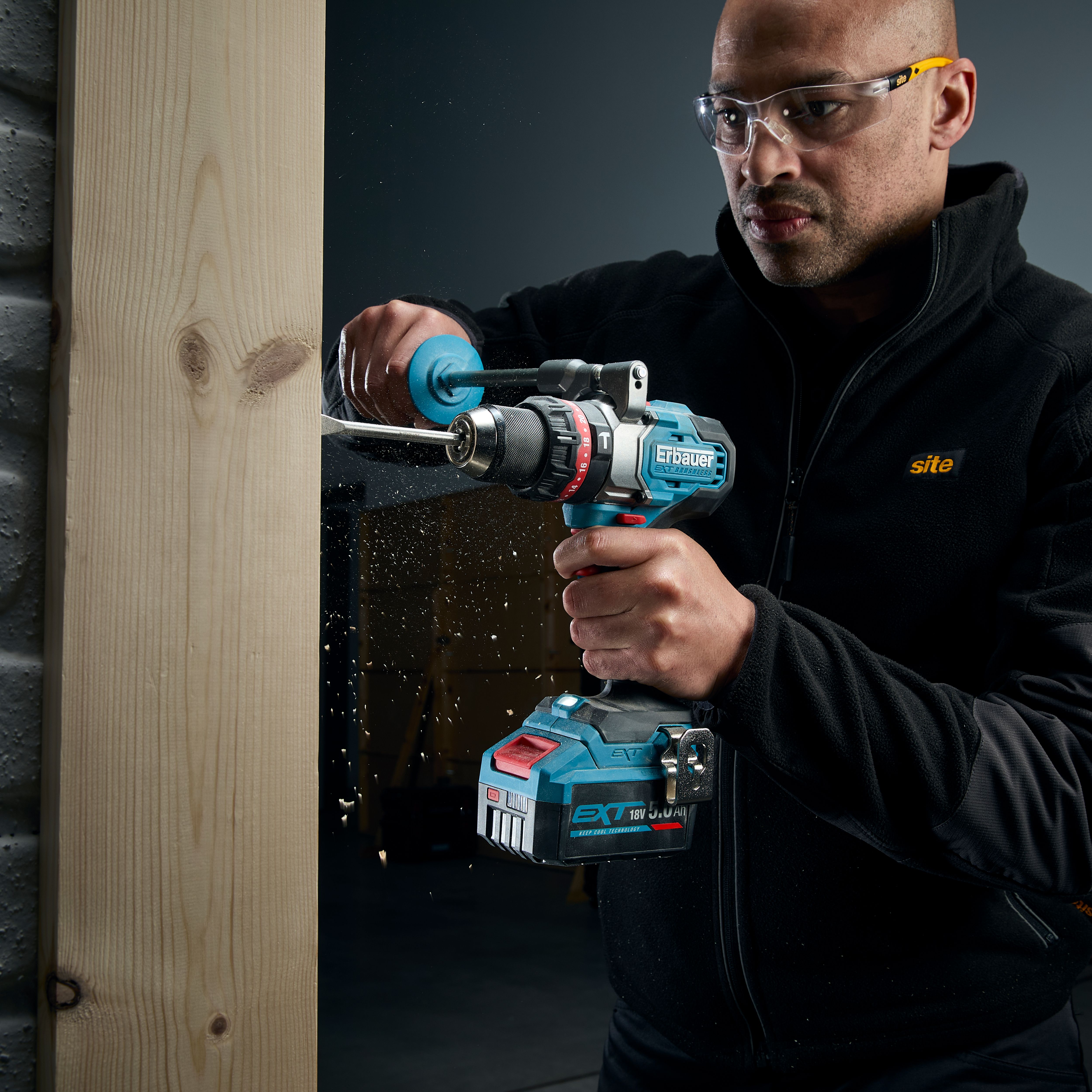 Erbauer Elite 18V EXT Keep Cool Brushless V2 Cordless Combi drill (Bare ...