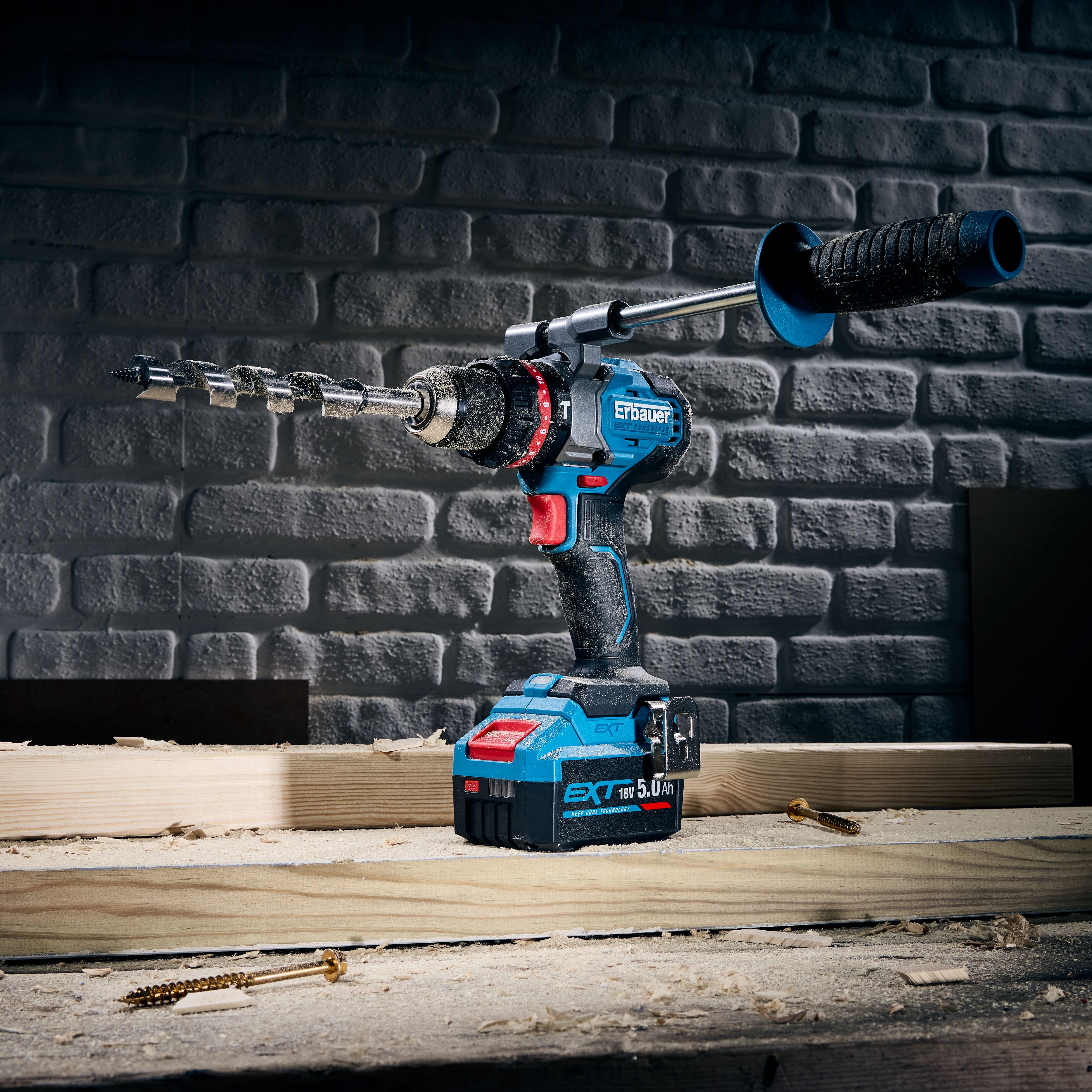 Erbauer Elite 18V EXT Keep Cool Brushless V2 Cordless Combi drill (Bare ...