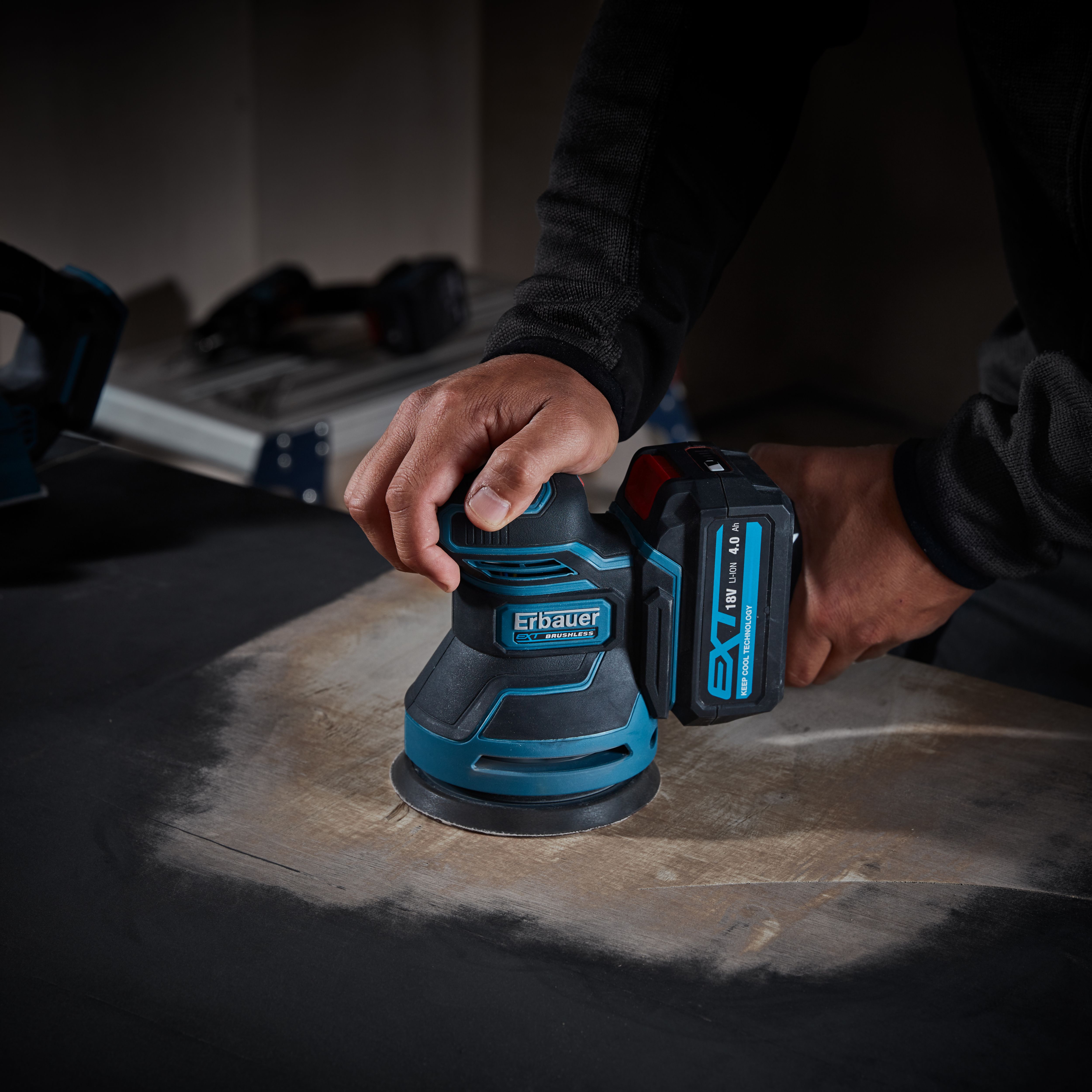 Erbauer EXT 18V Brushless Cordless Random orbit sander (Bare Tool ...