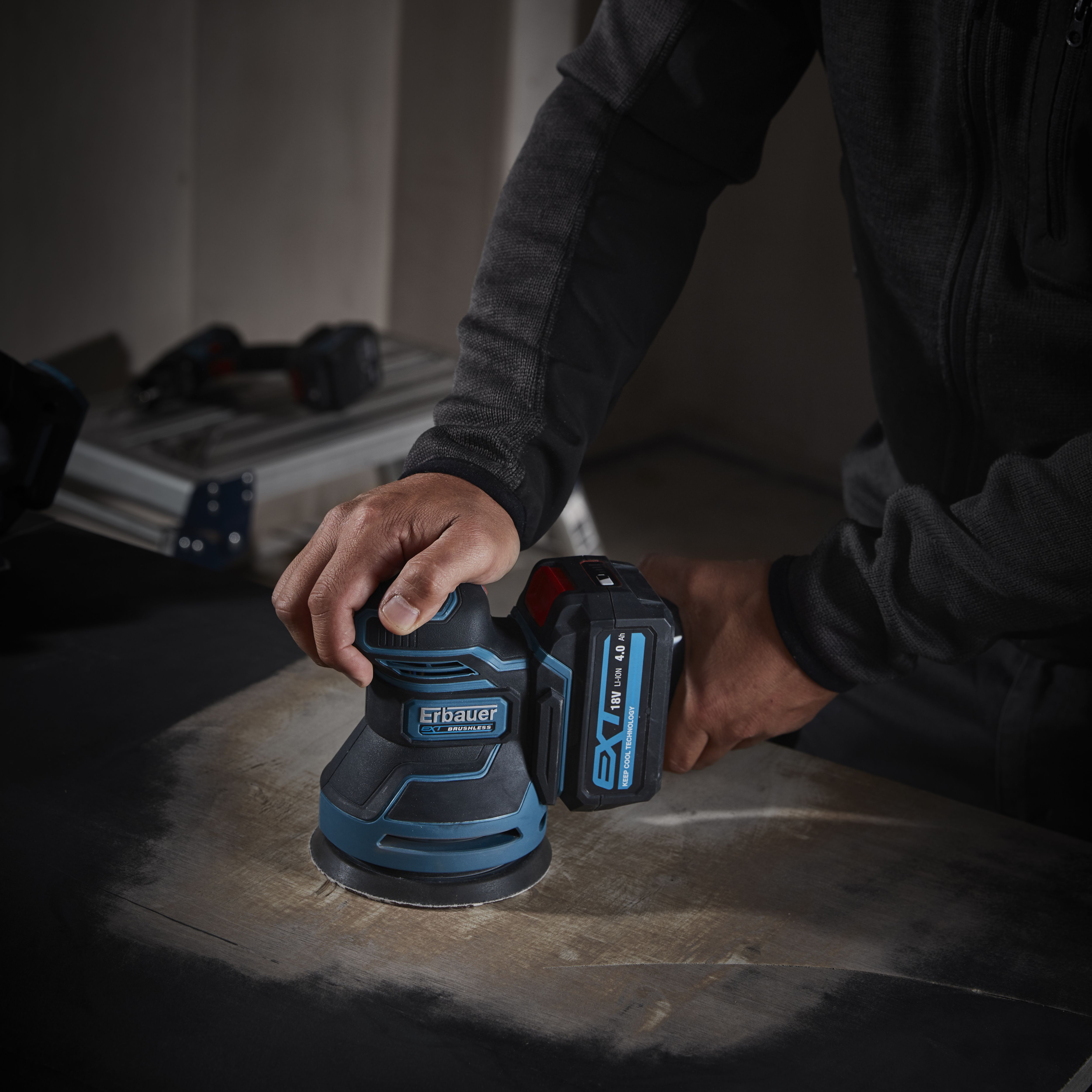 Erbauer EXT 18V Brushless Cordless Random orbit sander (Bare Tool ...