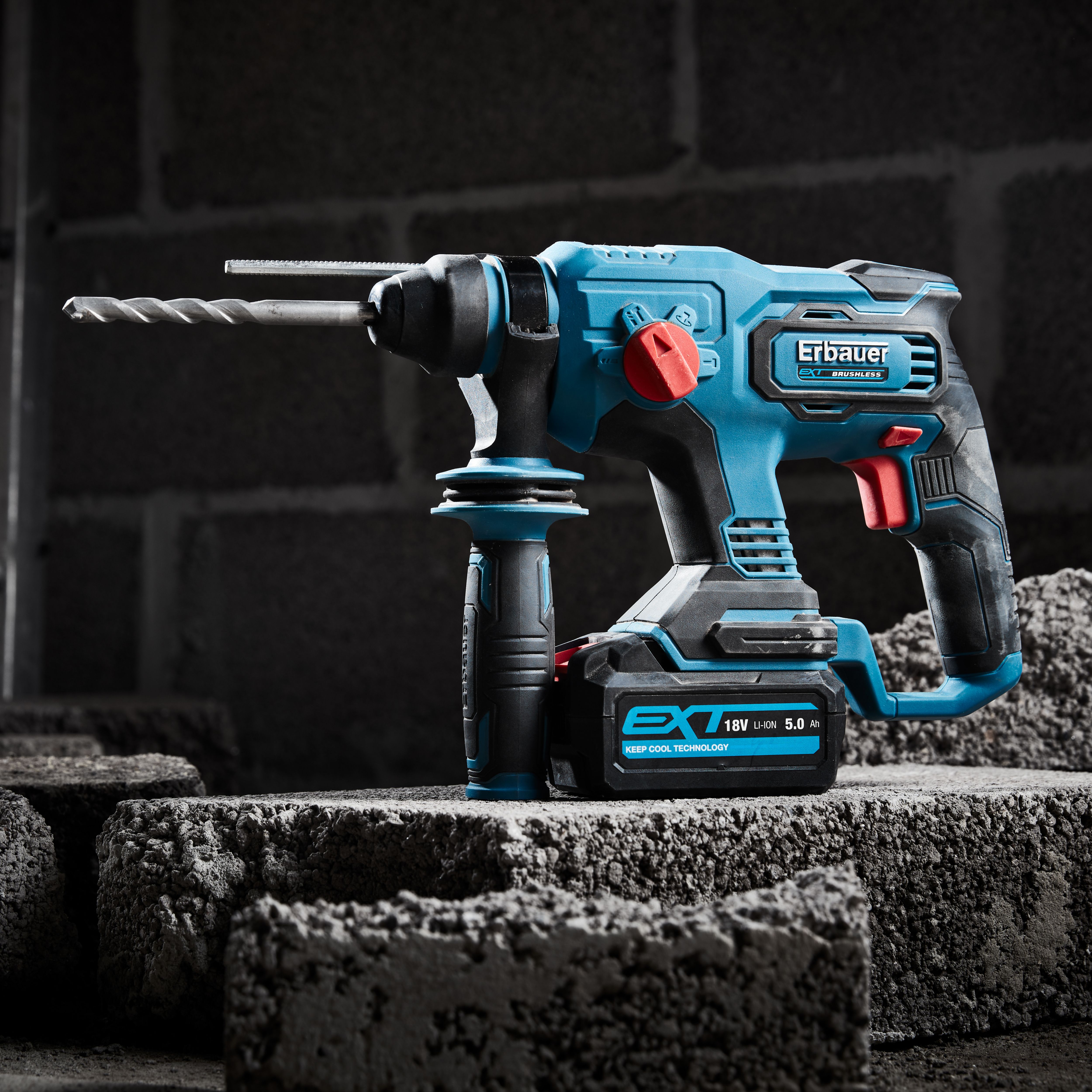 Erbauer sds cordless drill store