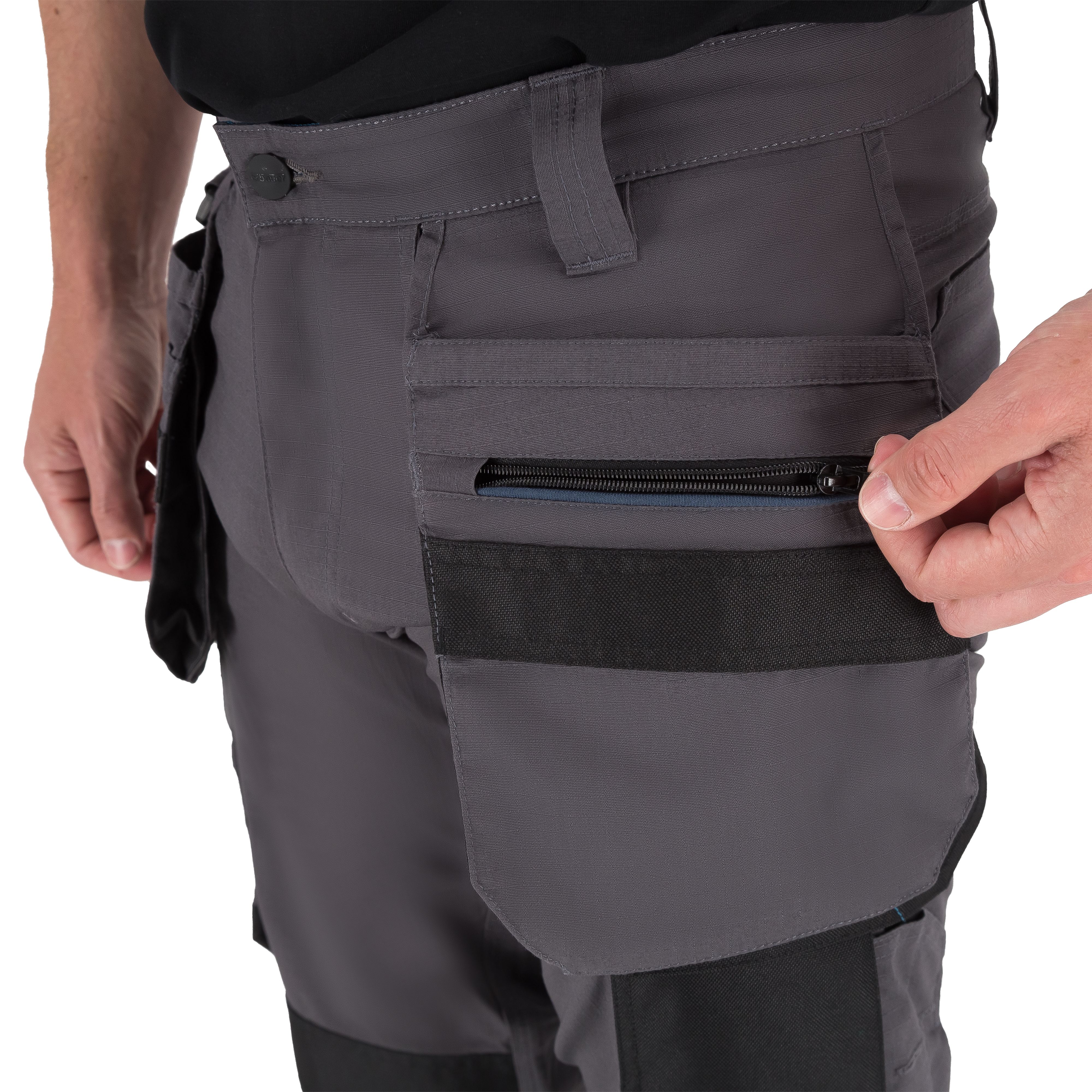 Erbauer Grey Men's Holster pocket trousers, W38" L32" (XXL)