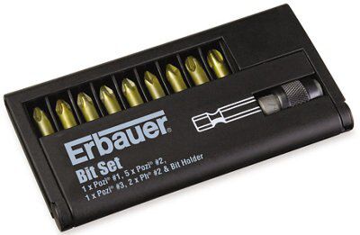 Erbauer Mixed Screwdriver bits (L)25mm, Set