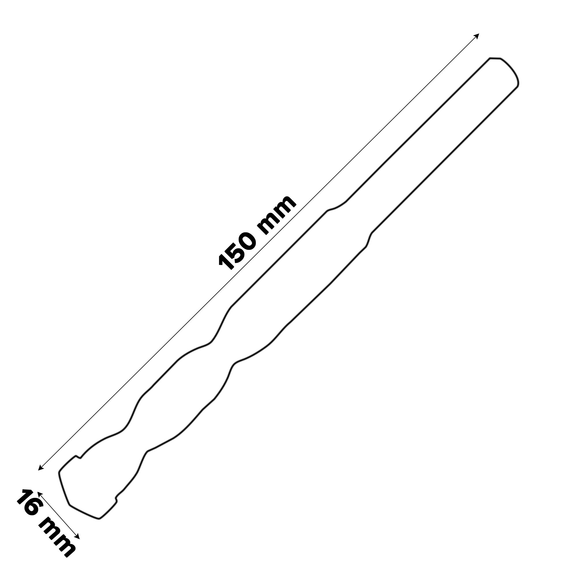 Erbauer Round Masonry Drill bit (Dia)16mm (L)150mm