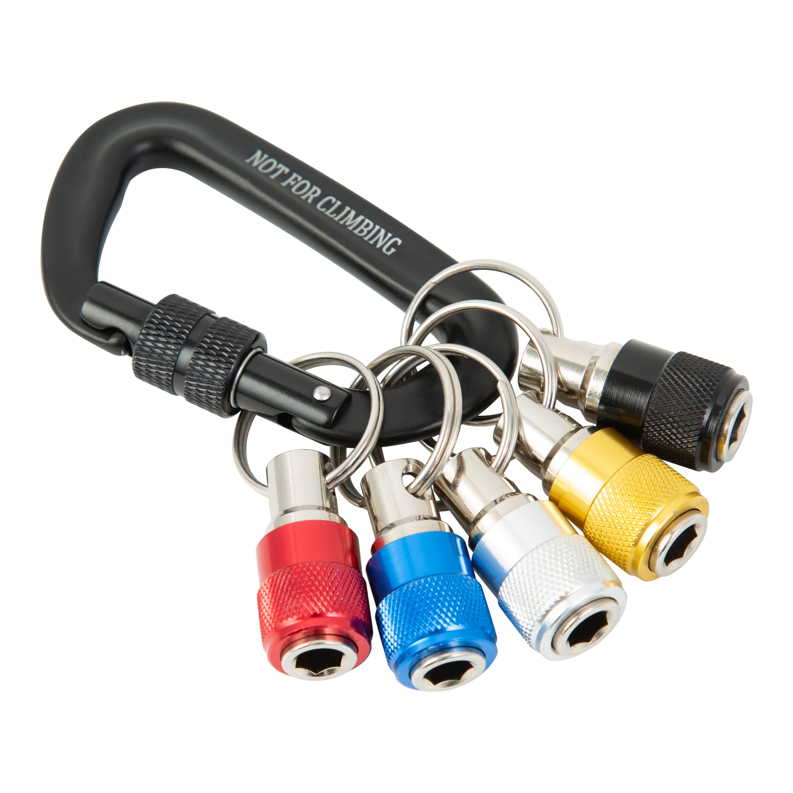 Erbauer Screw lock Drill bit holder Keychain, Set of 5