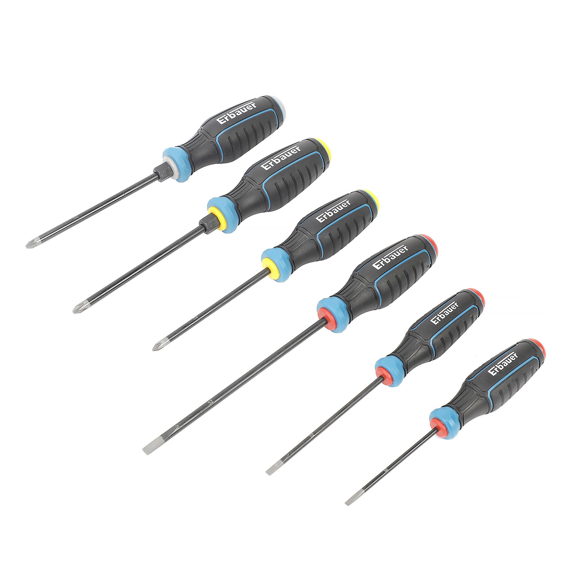 Erbauer Standard Mixed Screwdriver set (6 piece) - E_SCS1
