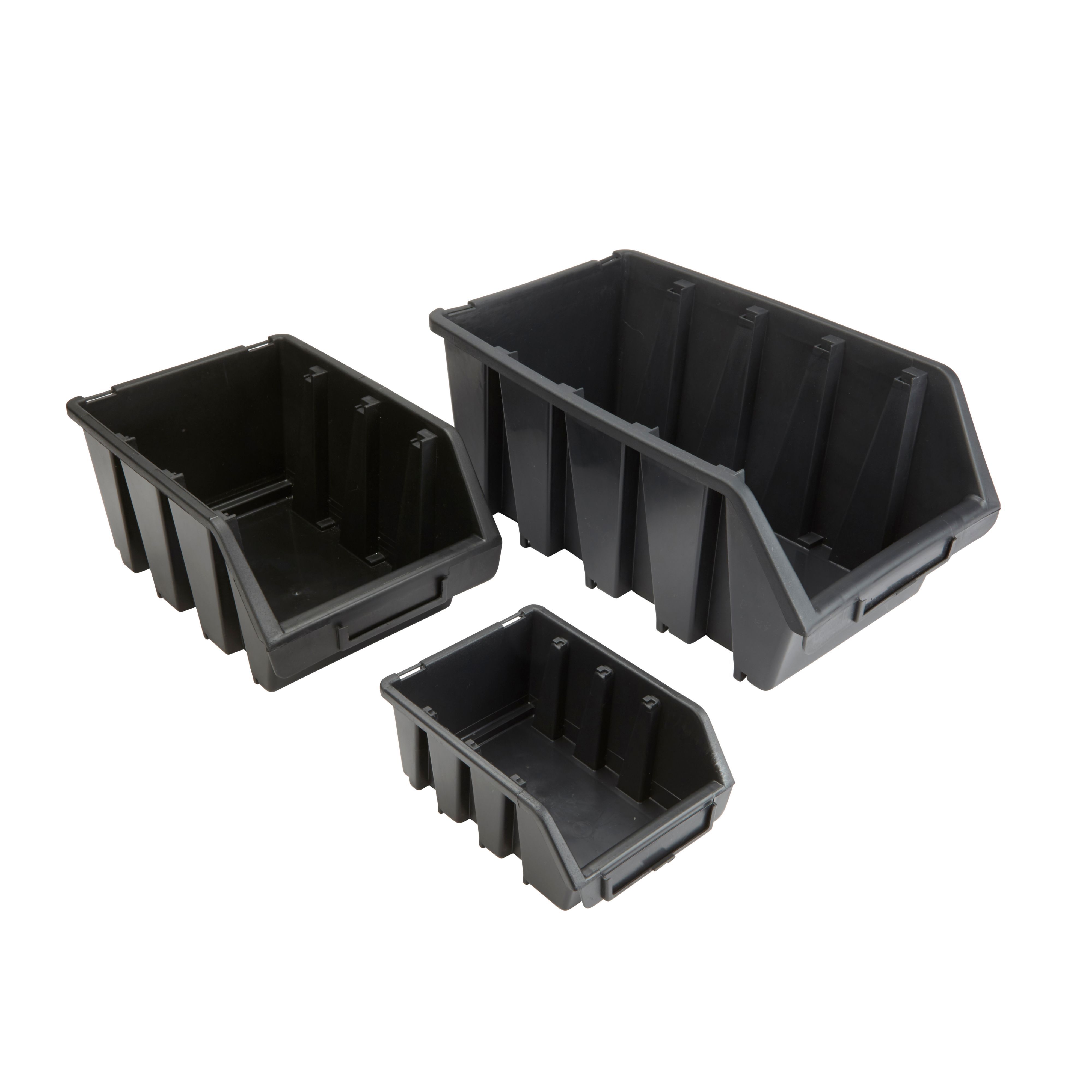 Ergobox Black Small Organiser bin