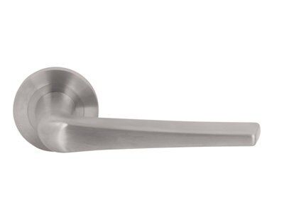 Eurospec Plaza Stainless steel Latch Door handle (L)132mm