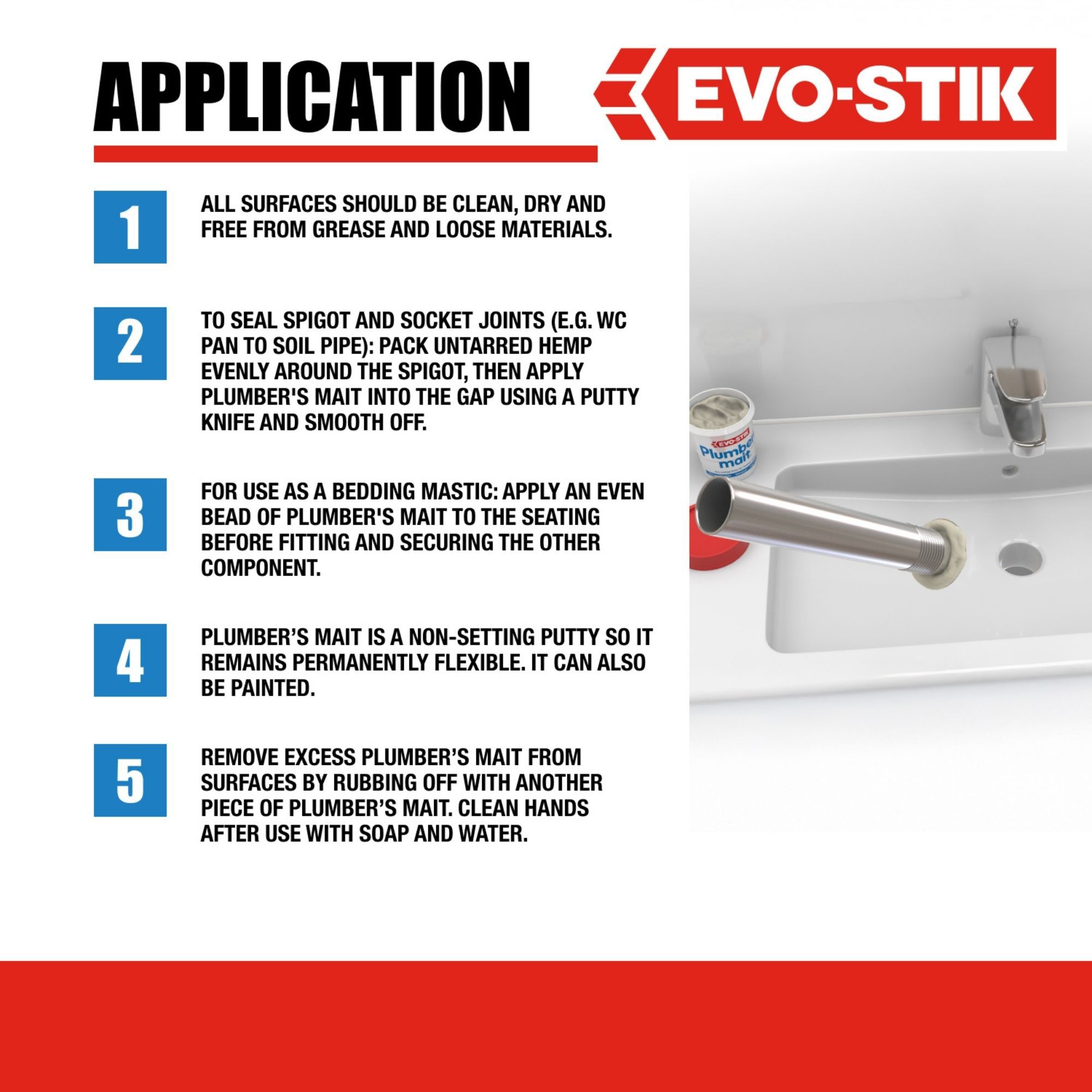 Evo-Stik Plumber's Mait Putty 750g