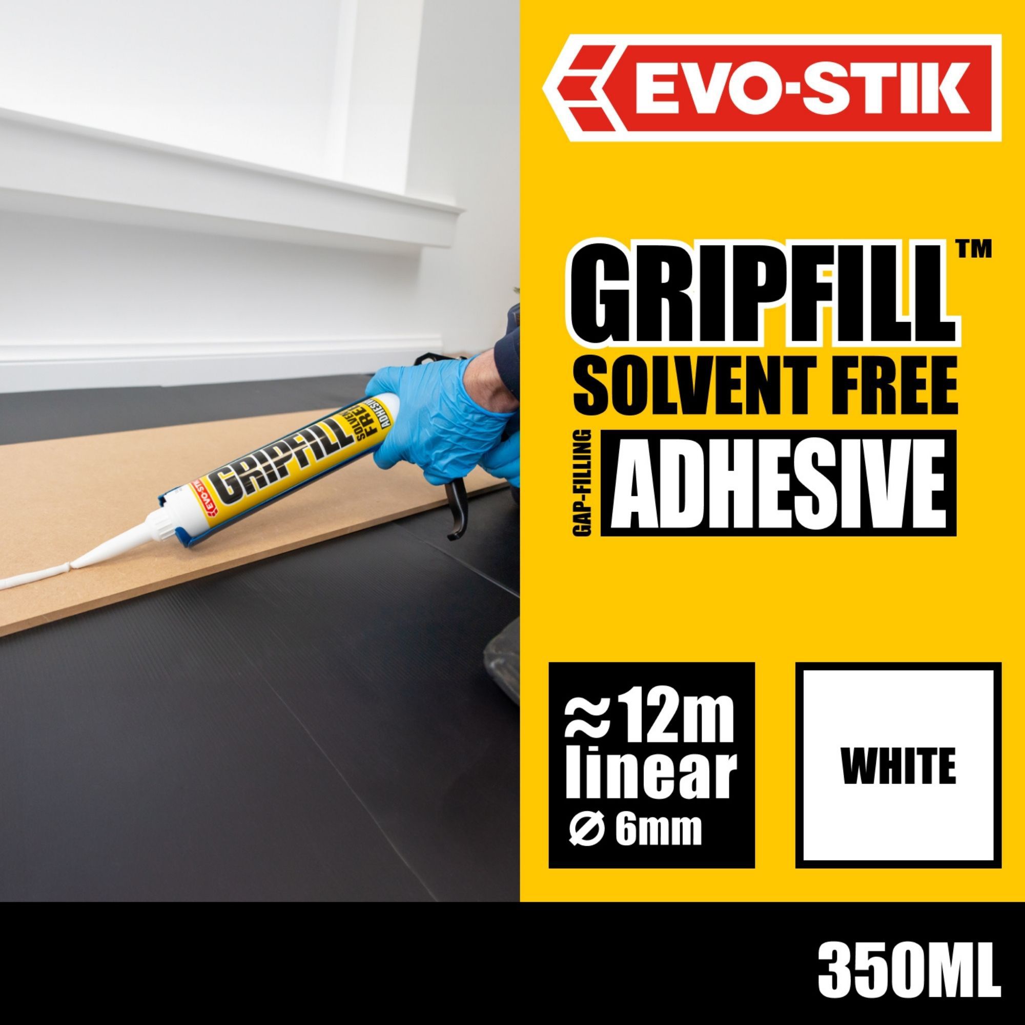 Evo-Stik Solvent-Free Grey Grab adhesive 350ml