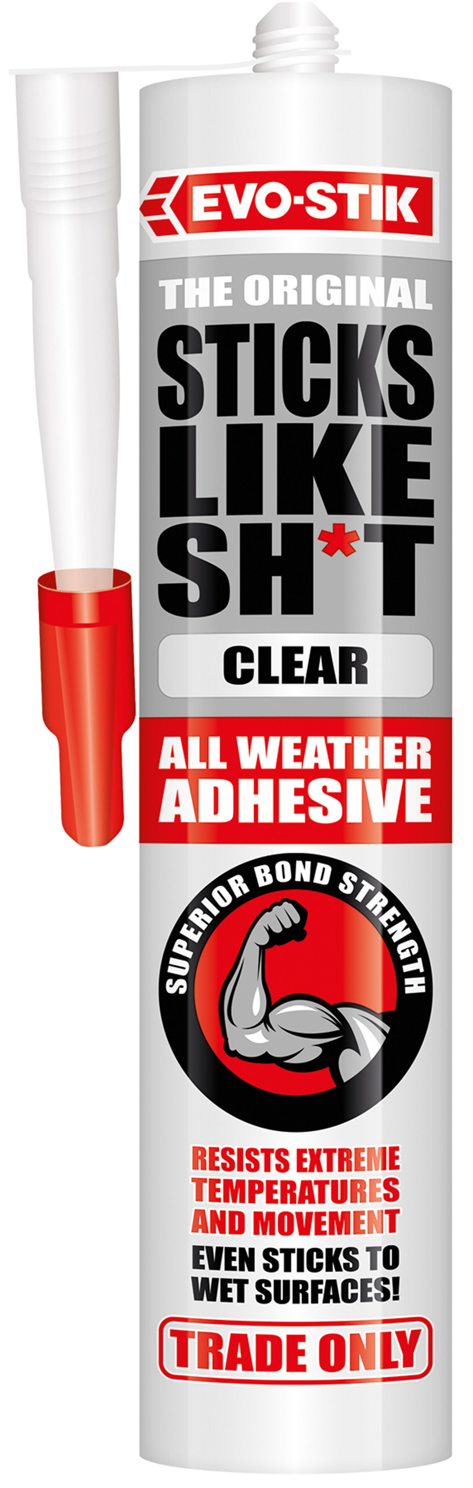 Buy Evo-Stik Sticks Like Sh*t Clear Grab adhesive 290ml 0.31kg | DIY at B&Q