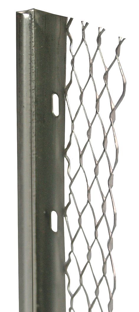 Expamet Galvanised steel Stop bead, (L)2.4m (W)60mm | DIY at B&Q