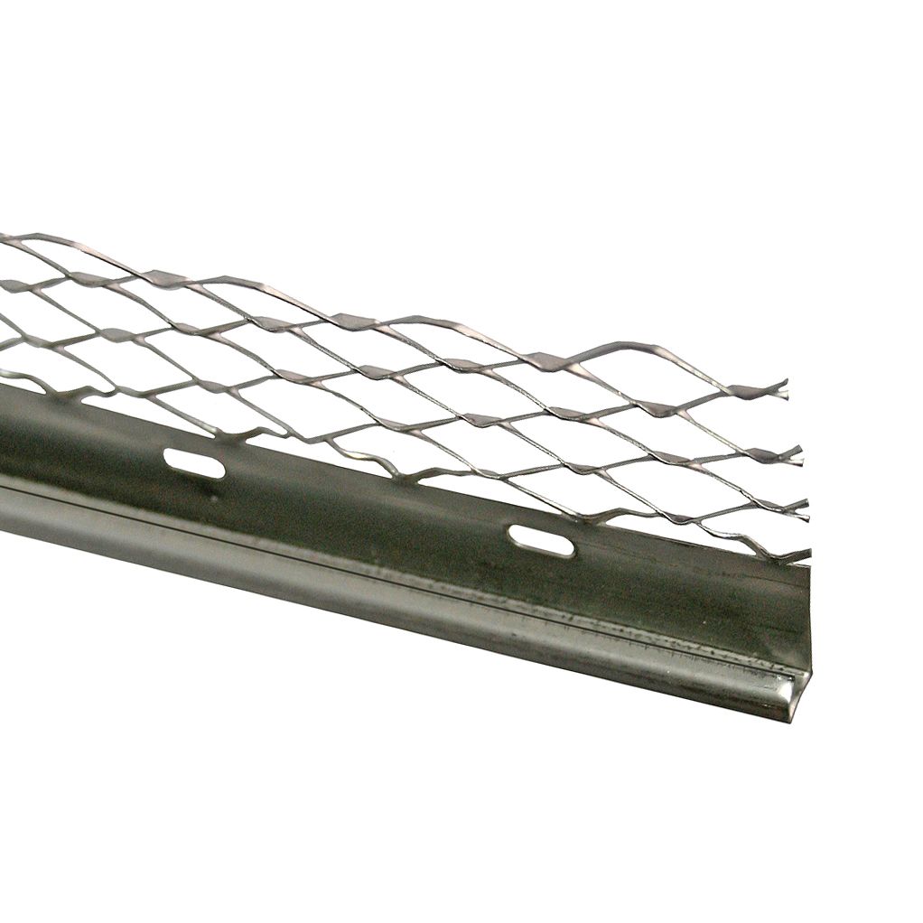 Expamet Galvanised steel Stop bead, (L)3m (W)60mm at B&Q