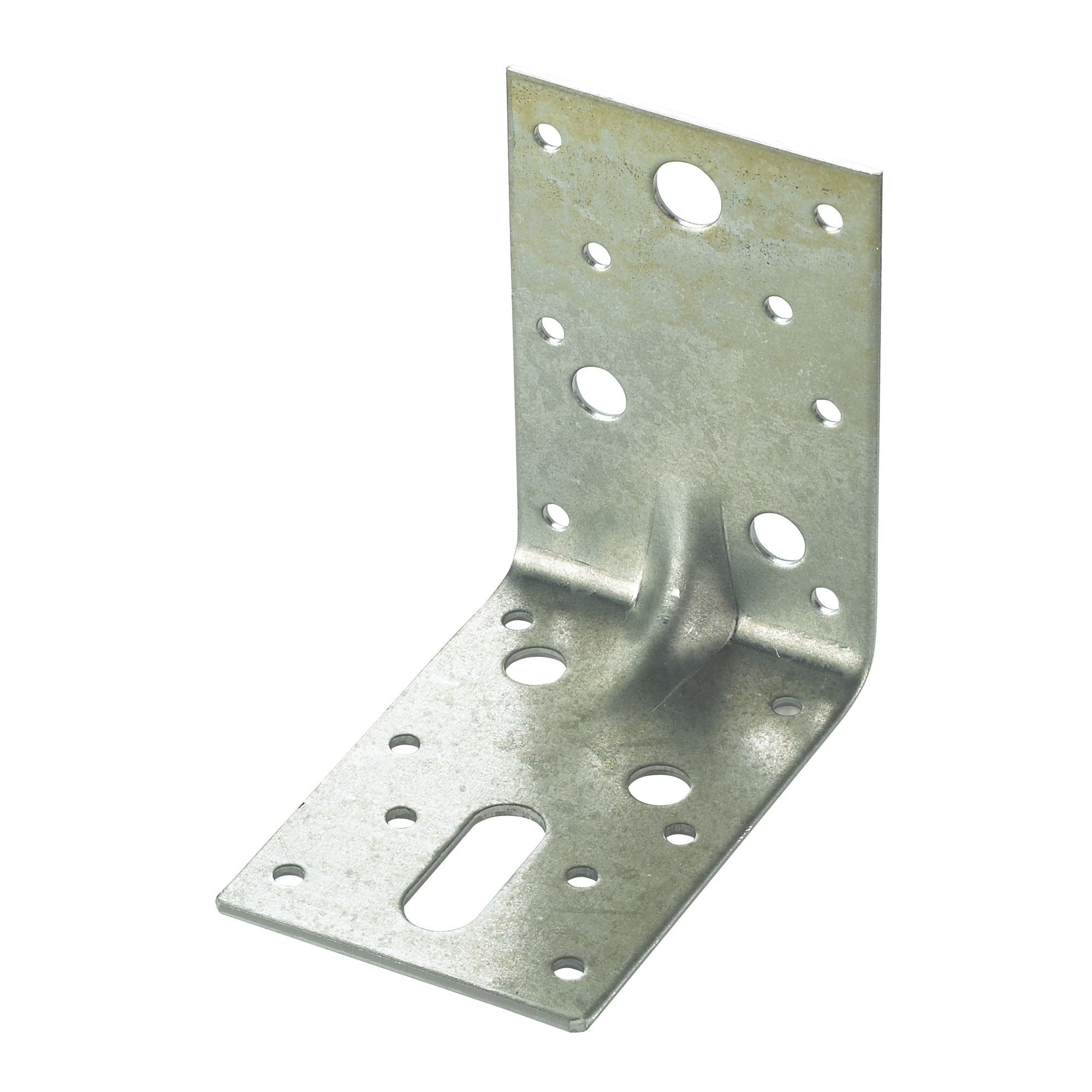 Expamet Zinc effect Galvanised Steel Heavy duty Angle bracket (H)90mm ...