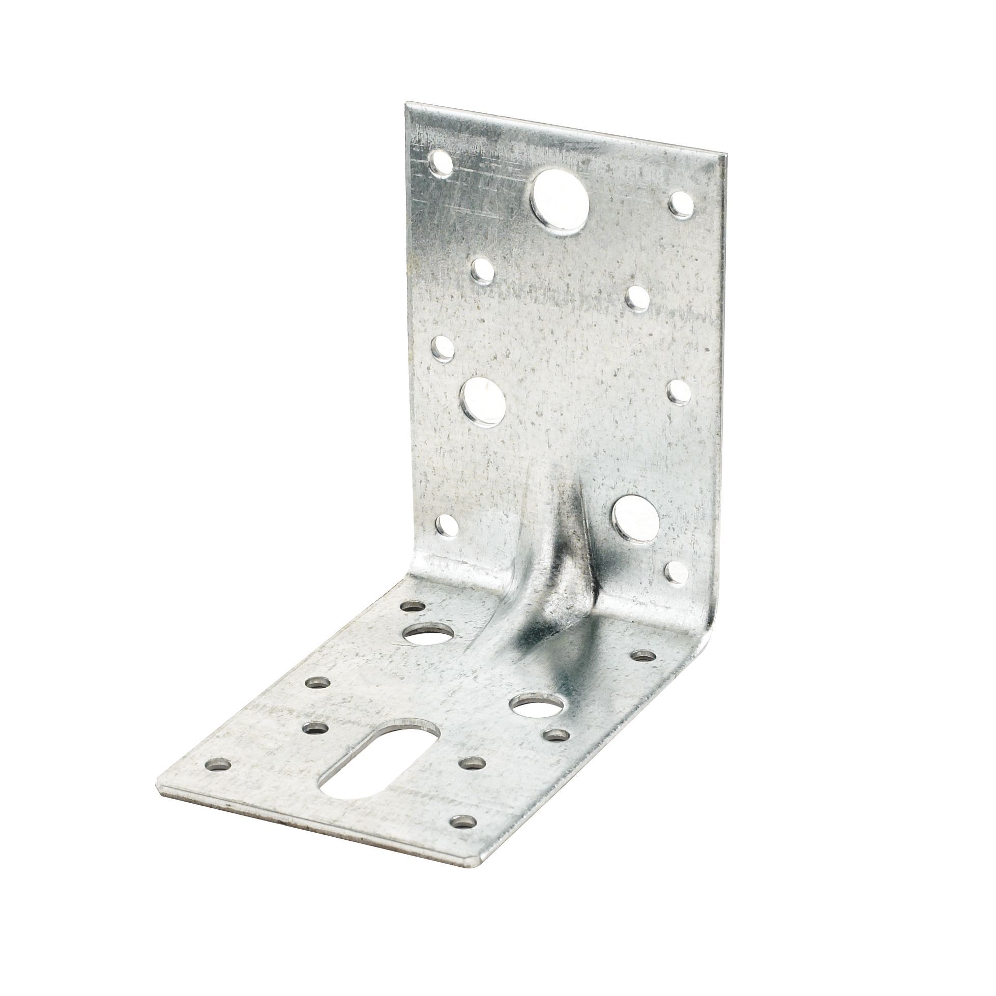 Expamet Zinc effect Galvanised Steel Heavy duty Angle bracket (H)90mm ...