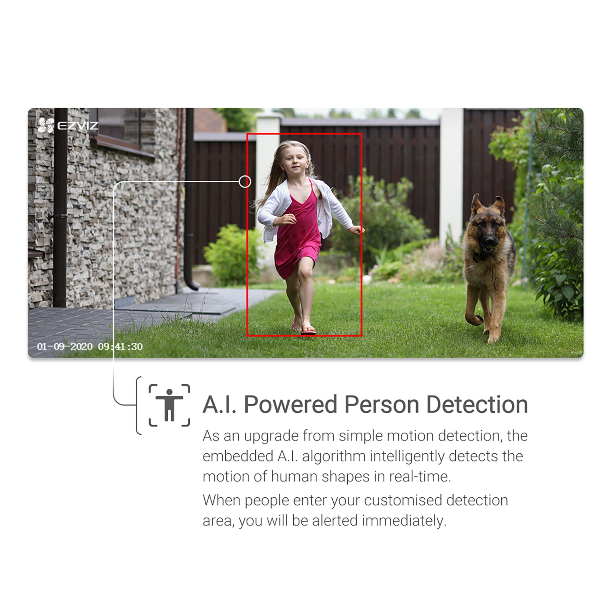 EZVIZ C3N Wired Outdoor Smart IP camera - White