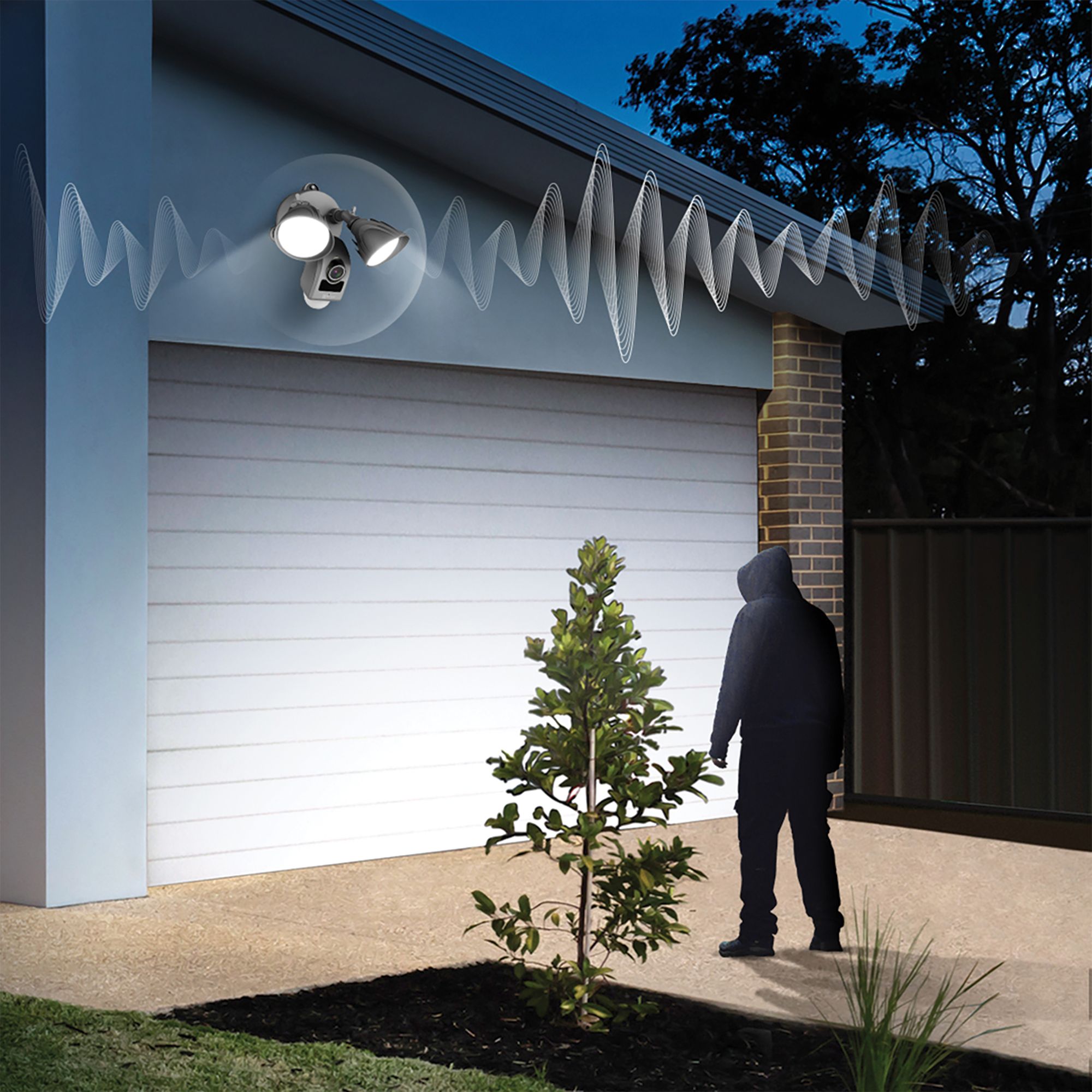 EZVIZ LC1 1080p Smart Black Floodlight camera