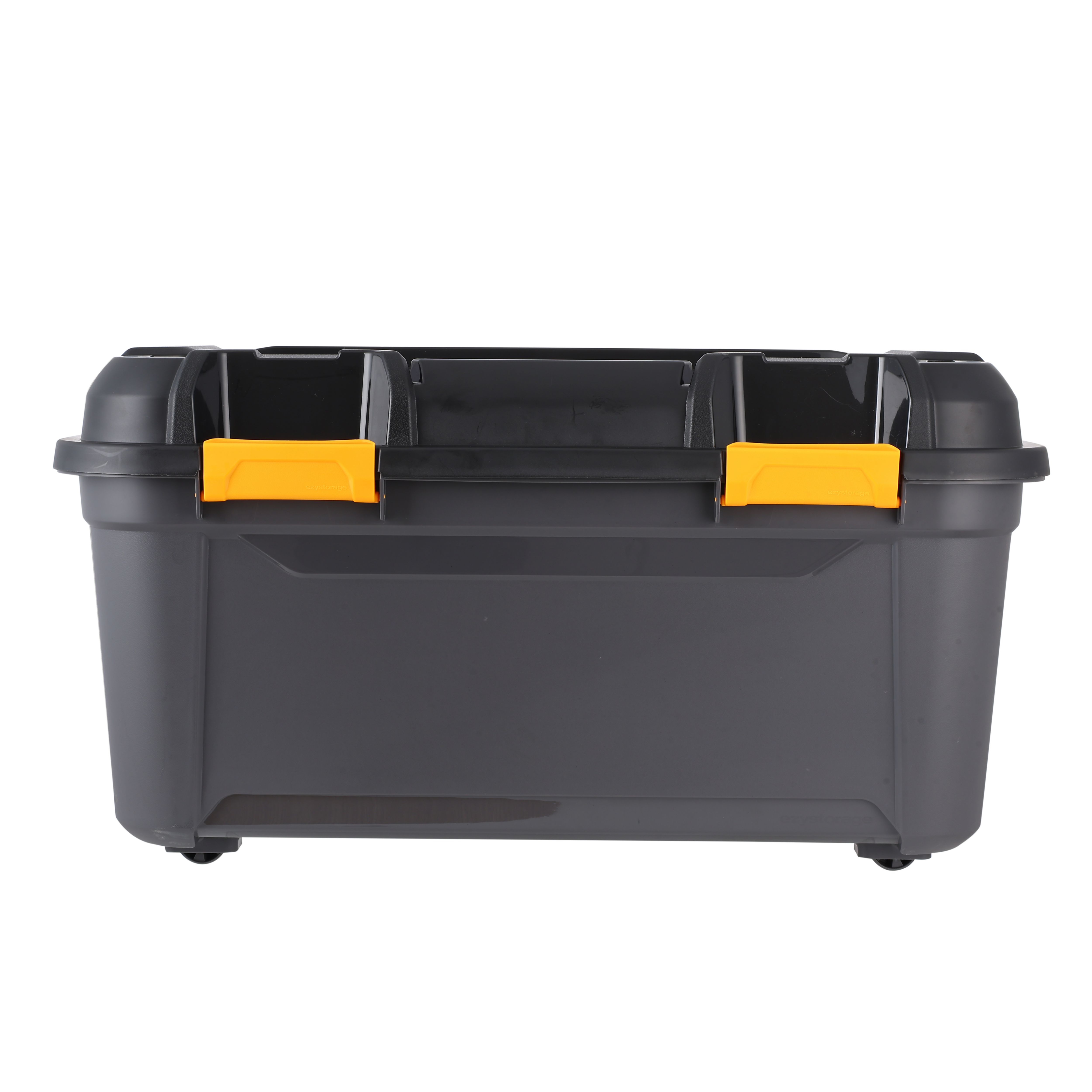 Ezy Storage Bunker tough Heavy duty Black 120L XL Plastic Stackable ...