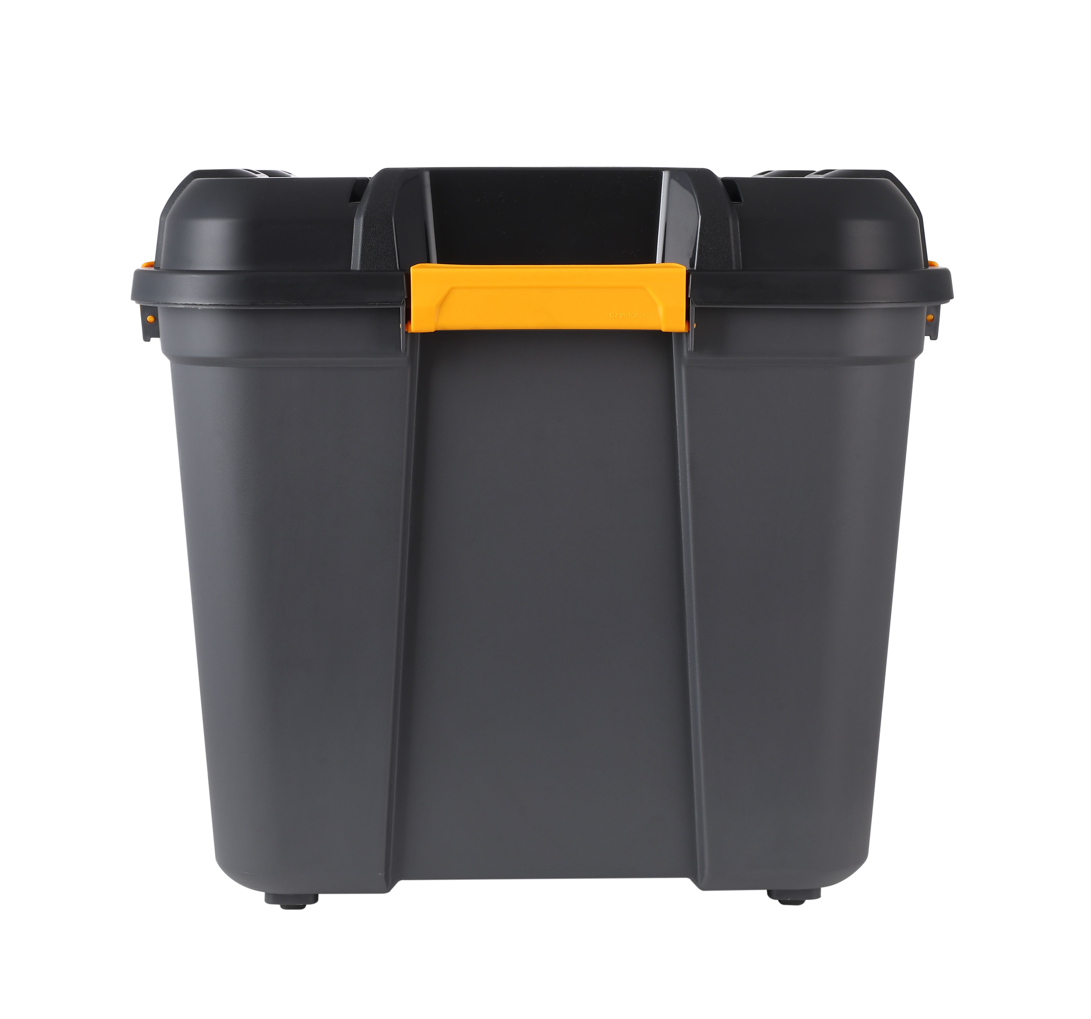 Ezy Storage Bunker tough Heavy duty Black 160L XXL Plastic Stackable ...