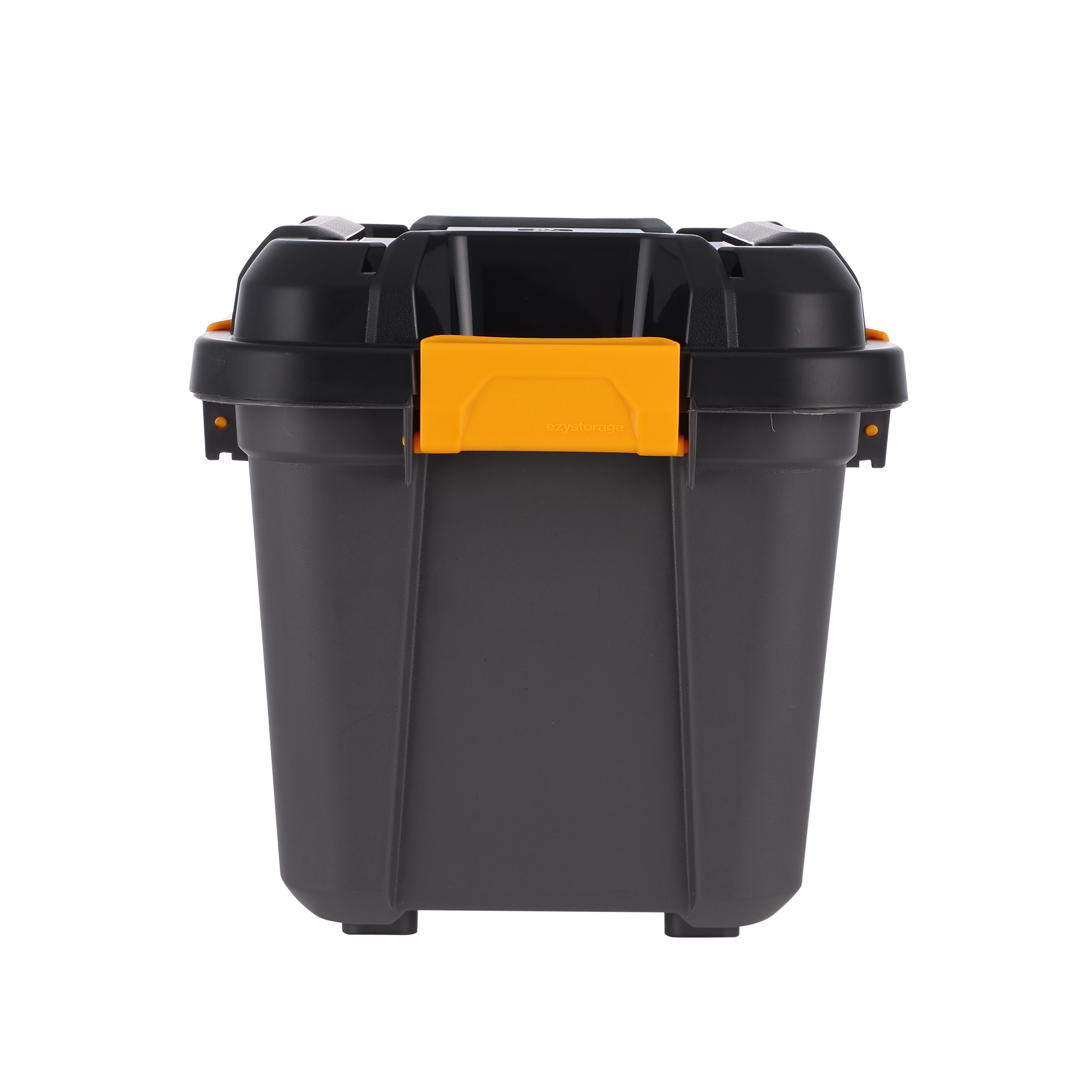 Ezy Storage Bunker tough Heavy duty Black 18L Small Plastic Stackable ...