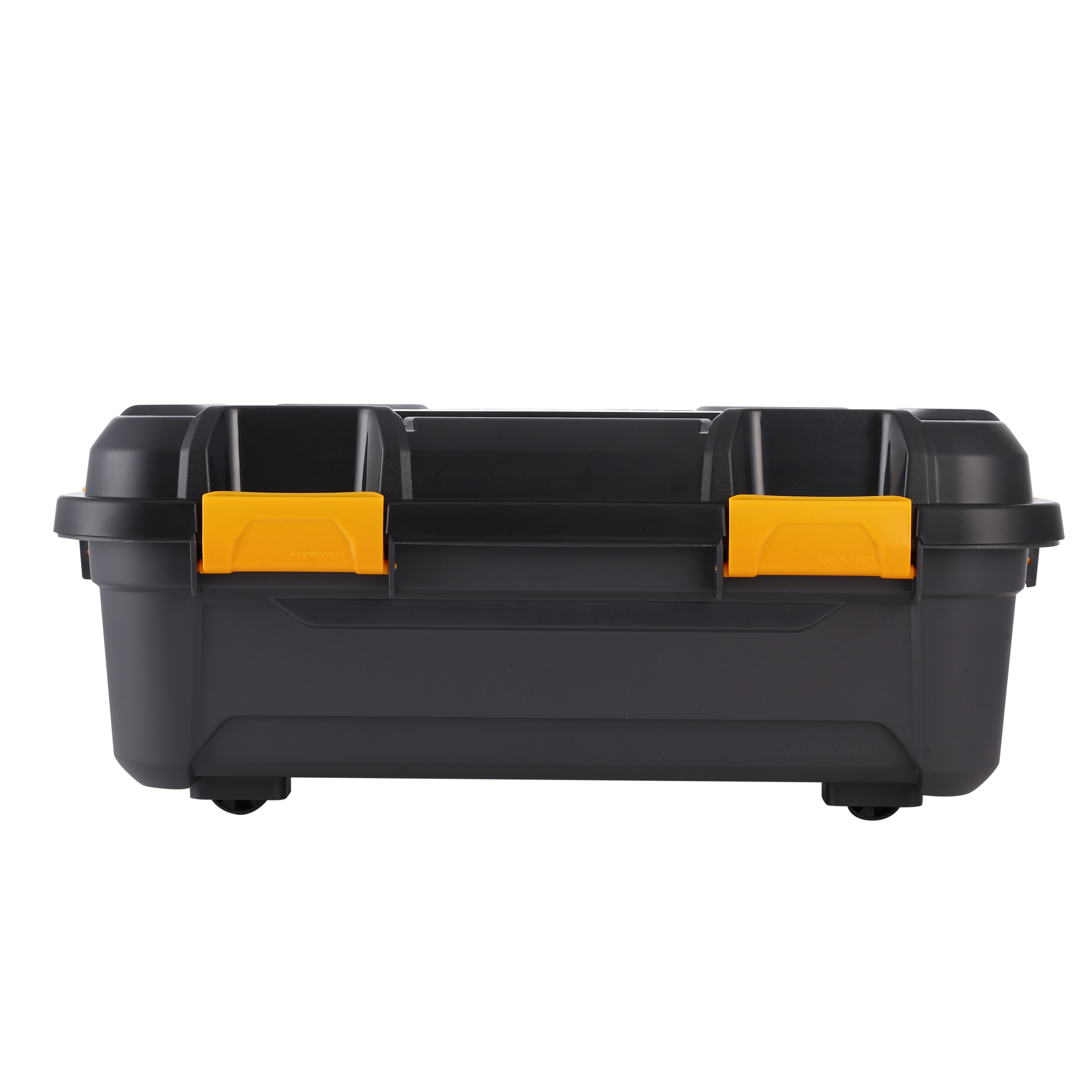 Ezy Storage Bunker tough Heavy duty Black 31L Medium Plastic Stackable ...